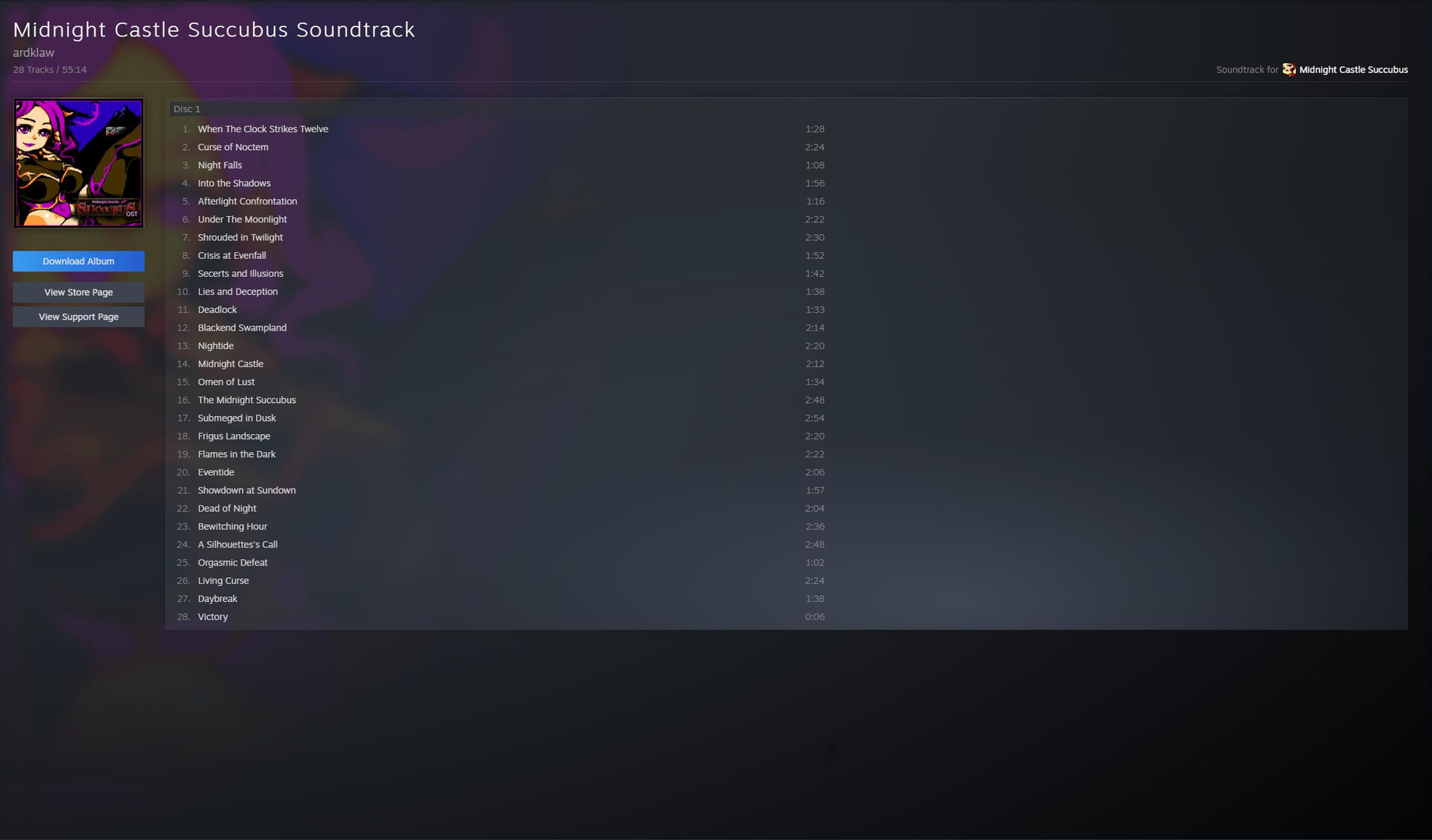 Download Midnight Castle Succubus Soundtrack Free and Play on PC