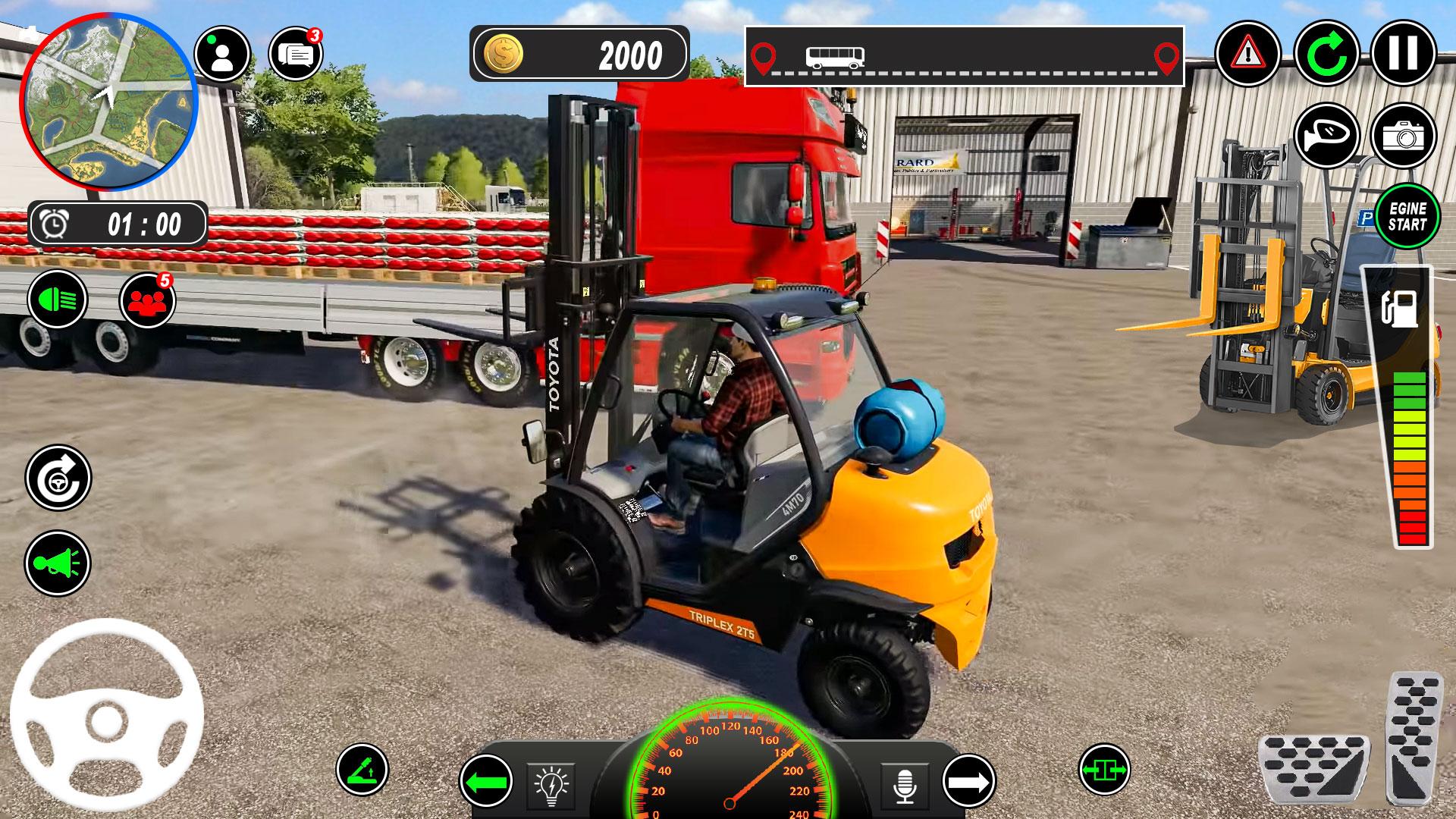 تنزيل US Forklift Simulator Game JCB على جهاز الكمبيوتر | مسؤول GameLoop