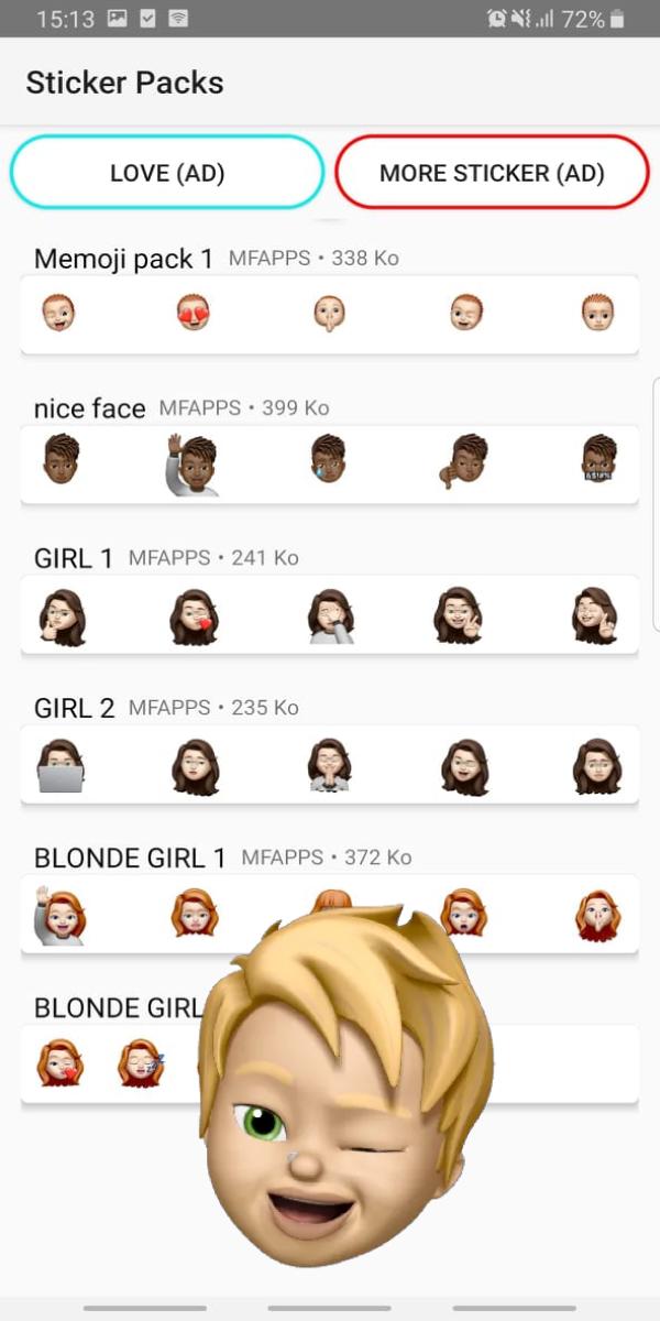 Tải xuống Memoji Stickers For WhatsApp trên PC | GameLoop chính thức