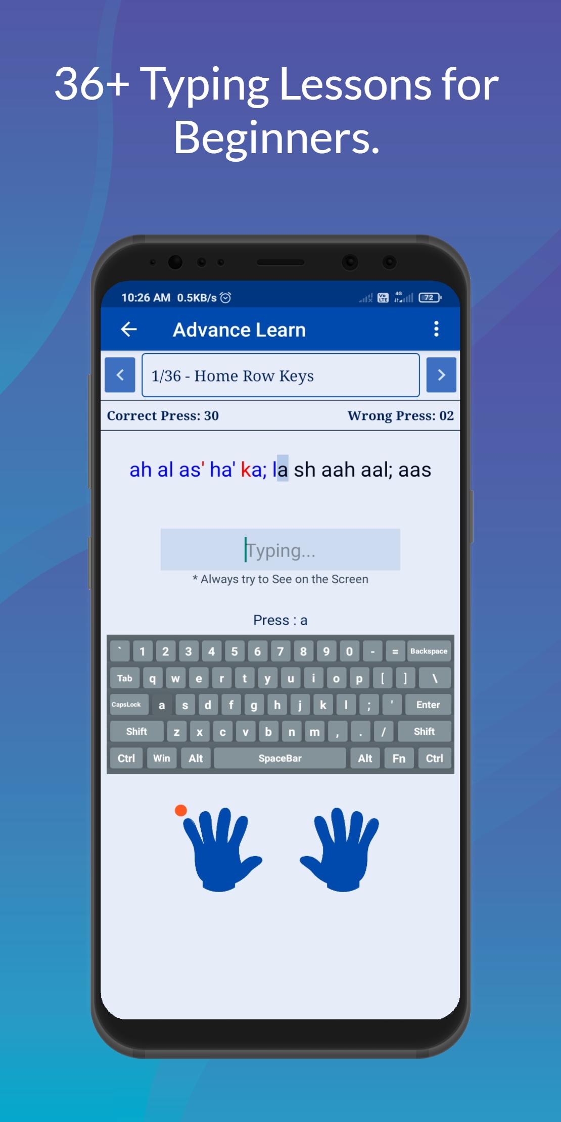 Download Typing Plus:English Typing App android on PC
