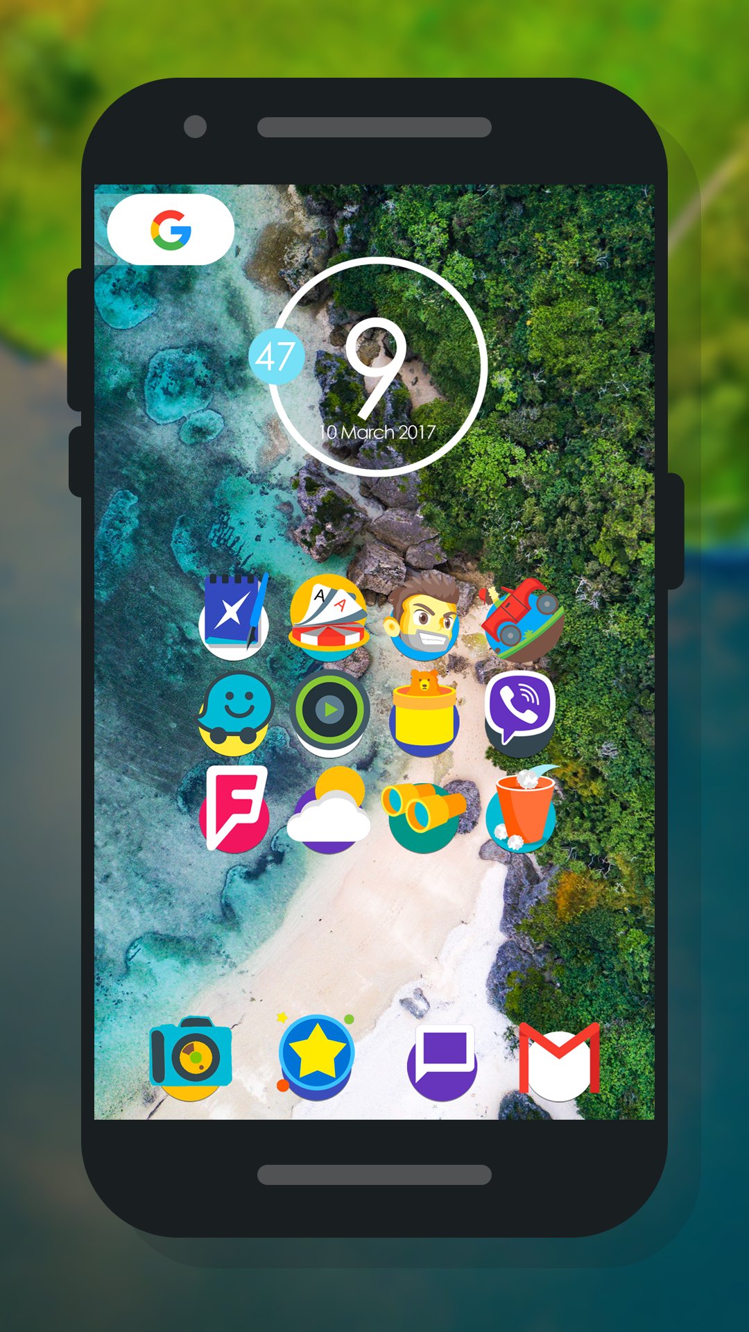 Download X Back - Icon Pack android on PC