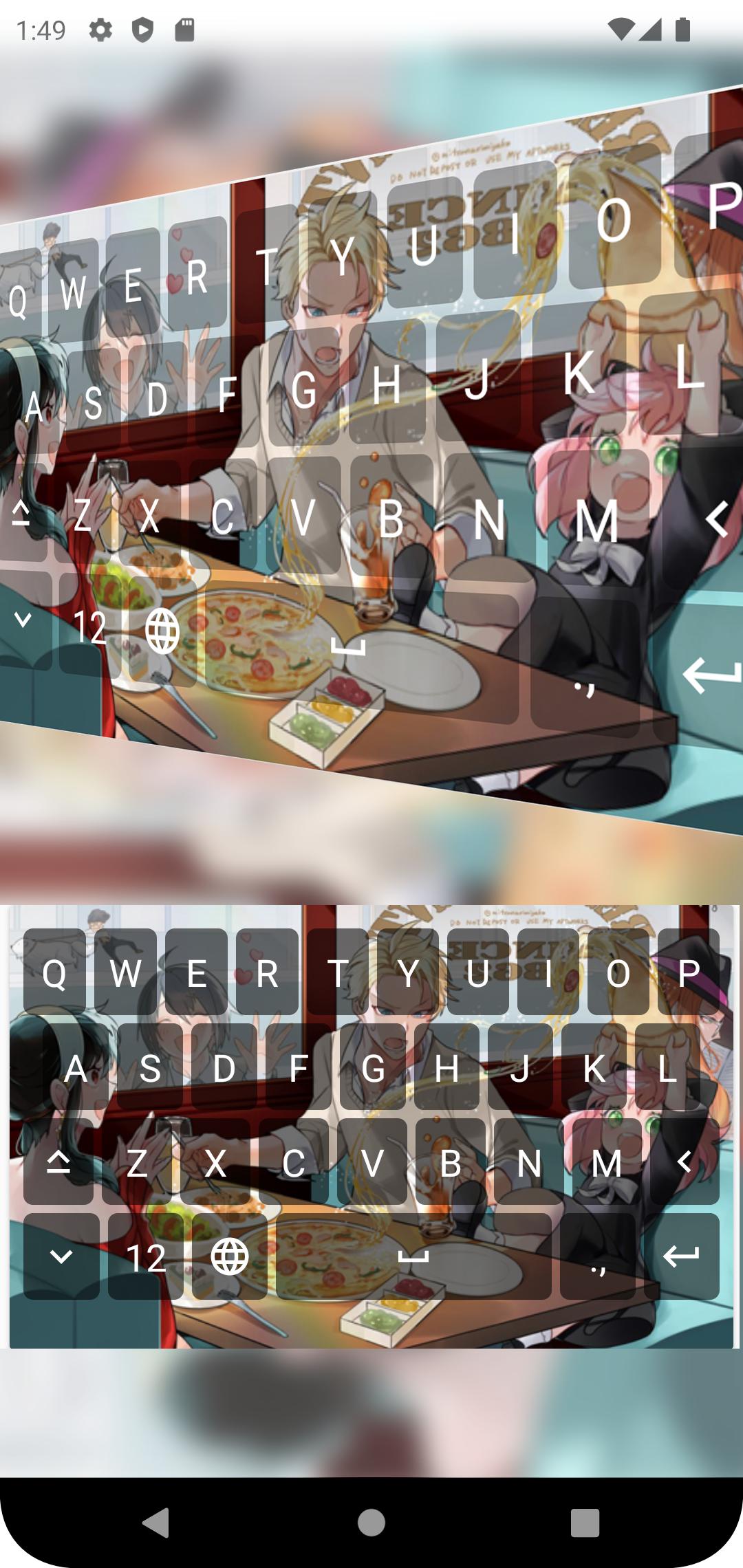 Download Keyboard Spy X Theme android on PC