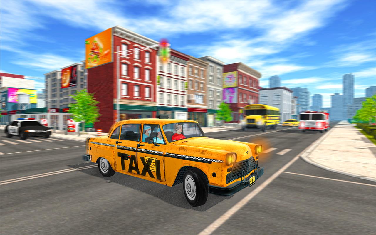 Download Car Taxi Simulator Taxi Games android on PC