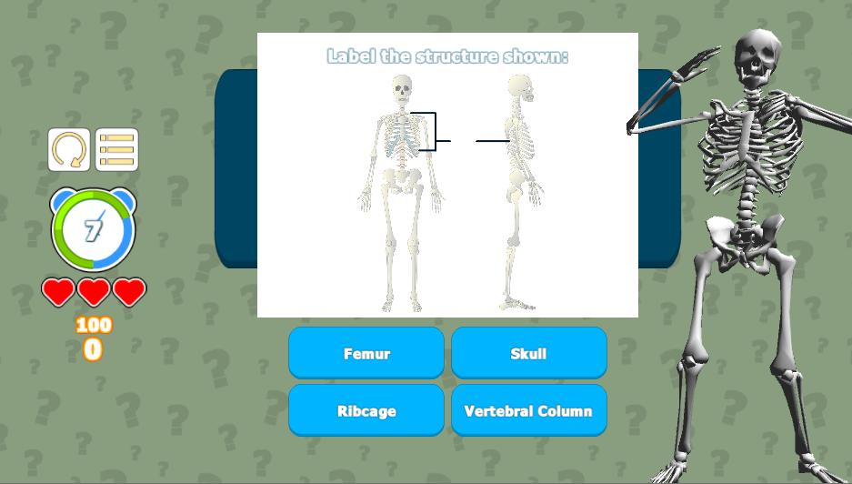 Download Know Your Skeleton Quiz Game android on PC