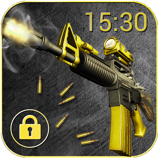 Download Rifle Fire Lock Screen android on PC