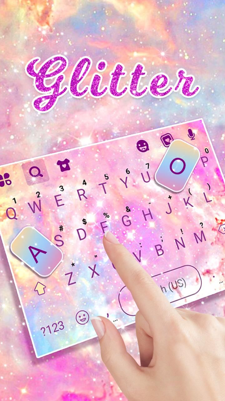 تنزيل Pink Glitter Swirl Keyboard Ba على جهاز الكمبيوتر | مسؤول GameLoop
