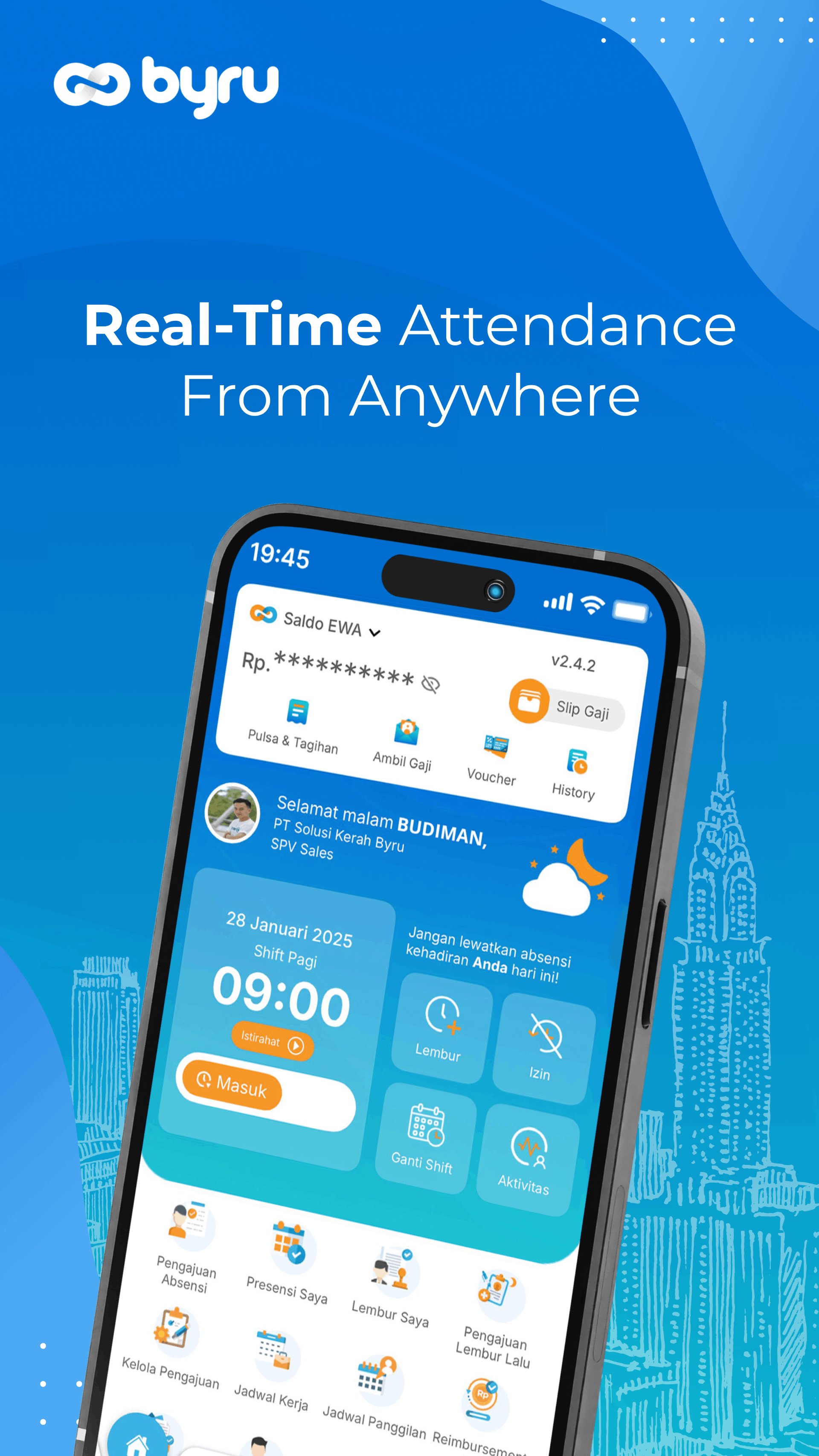 Download Byru HRIS Indonesia android on PC