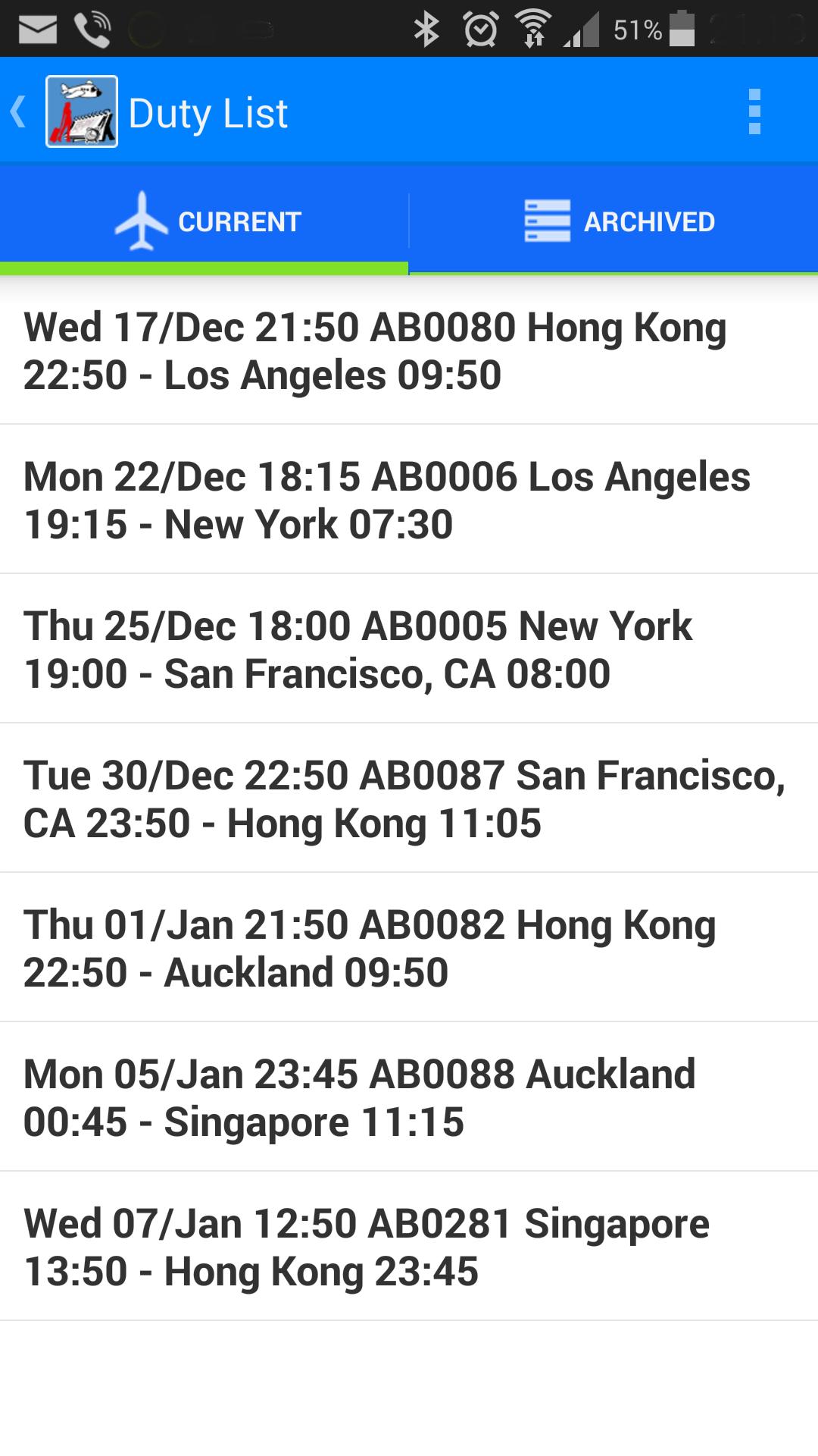 Download Roster Minder for Airline Crew android on PC