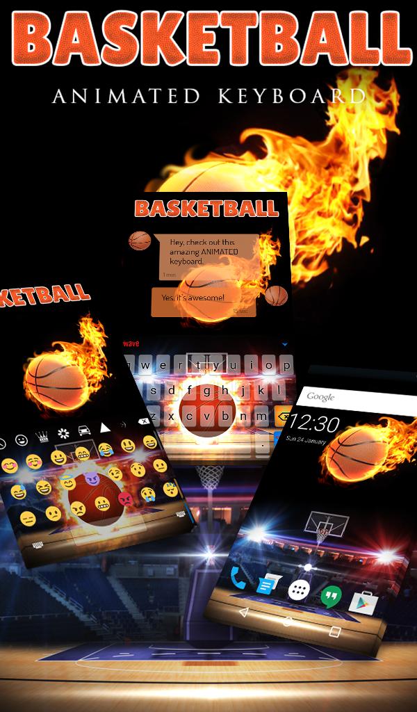 Download Basketball Animated Keyboard android on PC