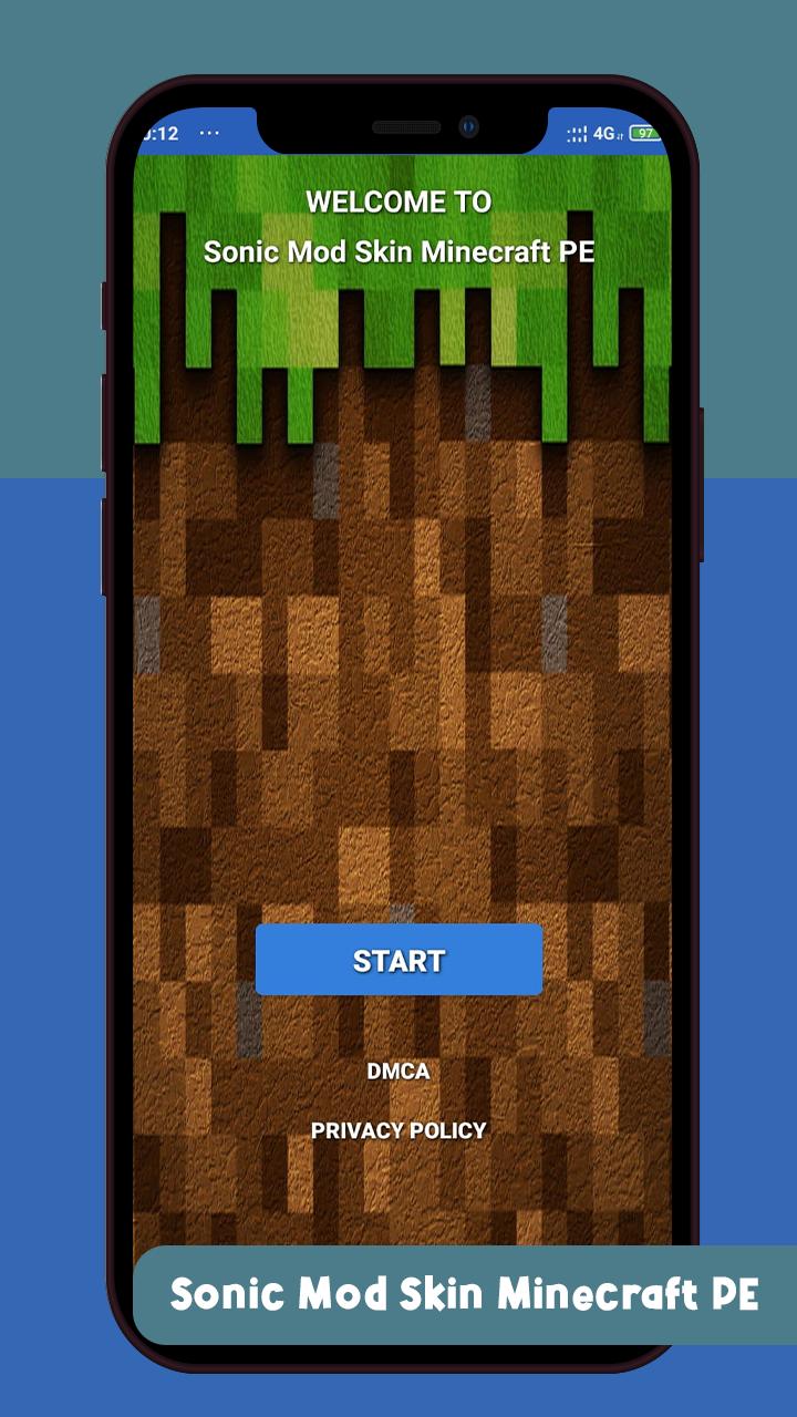 Download Sonic Mod Skin Minecraft PE android on PC