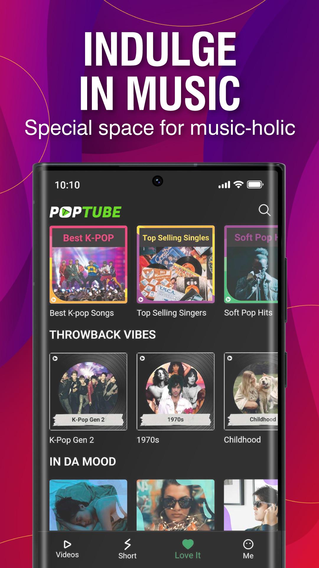 Download POPTube: Music Video, Skip Ads android on PC