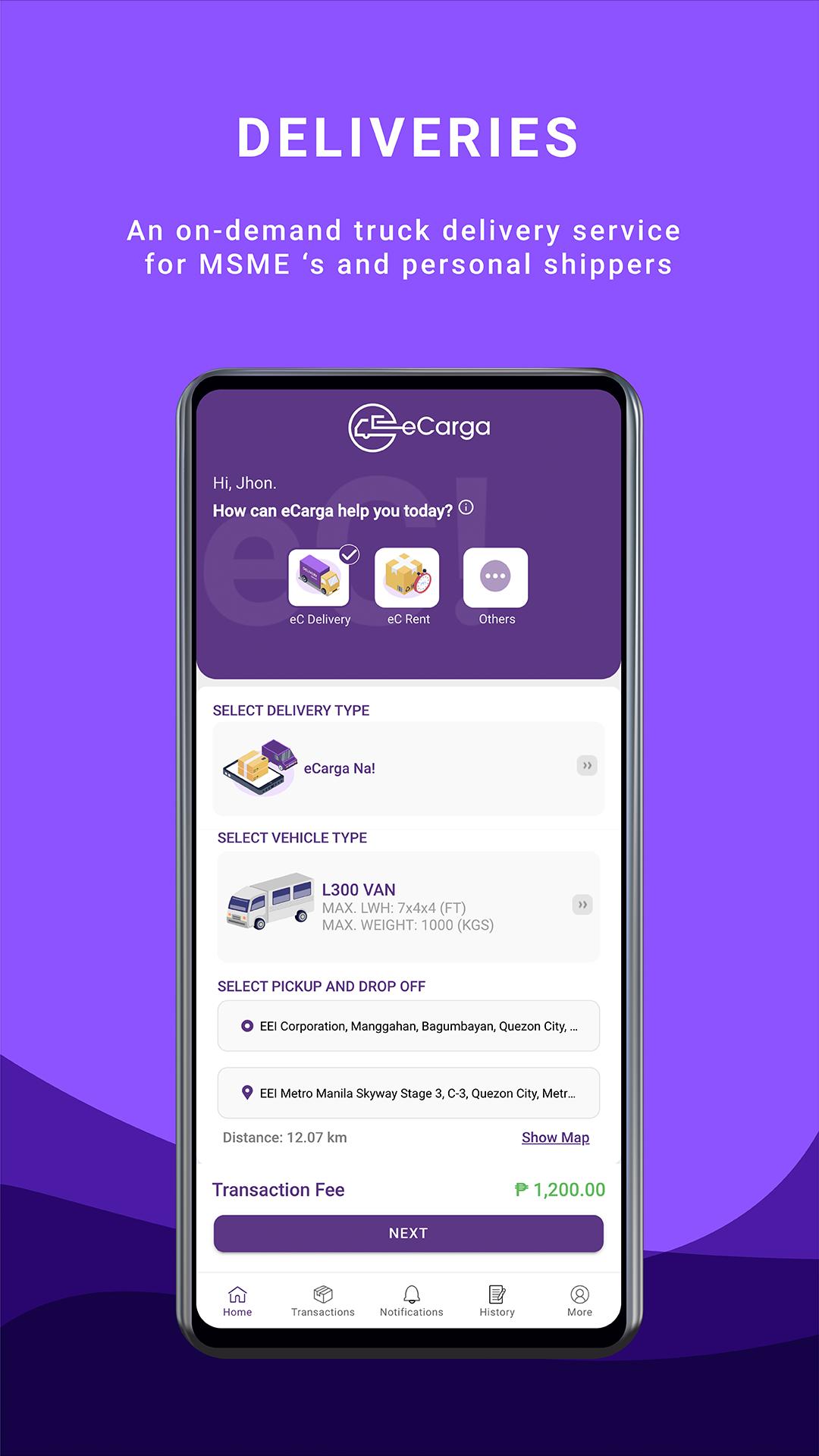 Download eCarga Shipper App android on PC