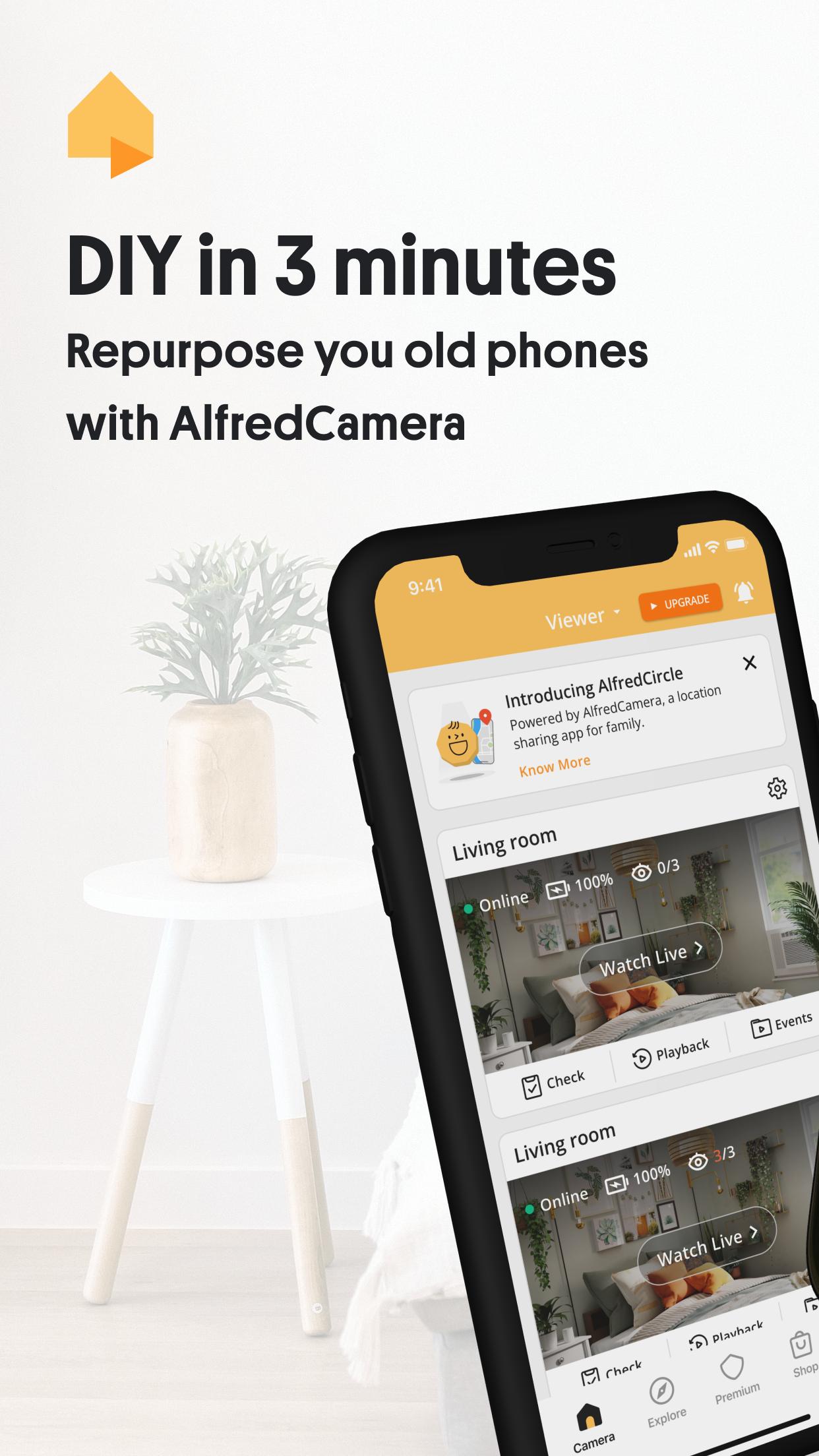 Download AlfredCamera Home Security app android on PC