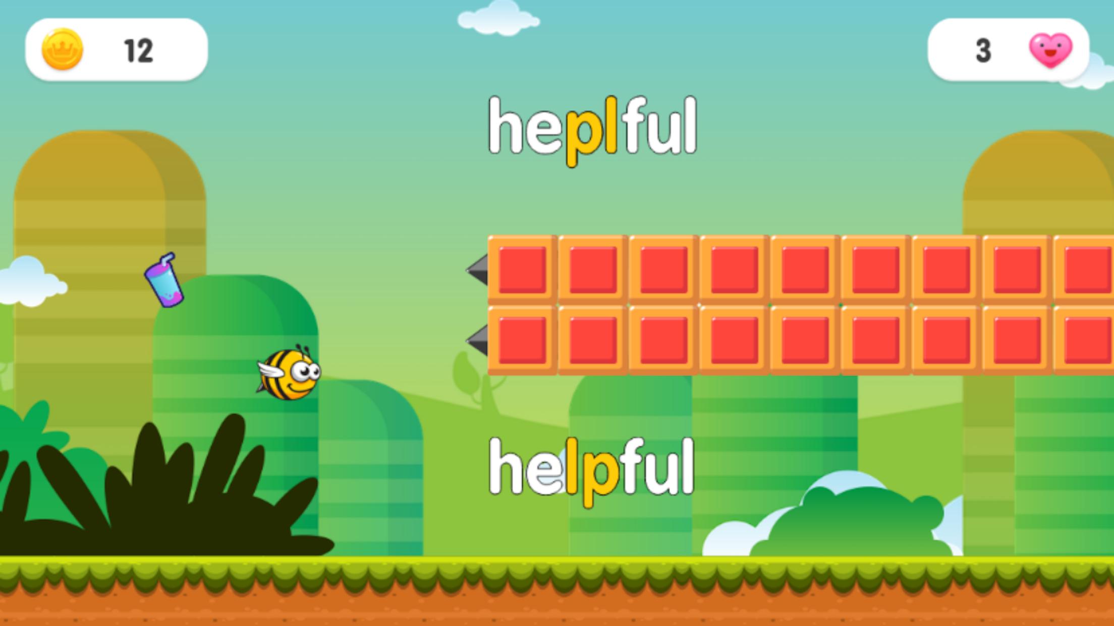 Download Spelling Bee: Flappy Bee android on PC