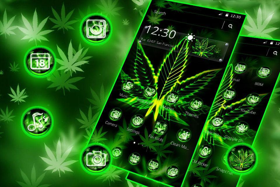 Download Neon Weed Theme android on PC