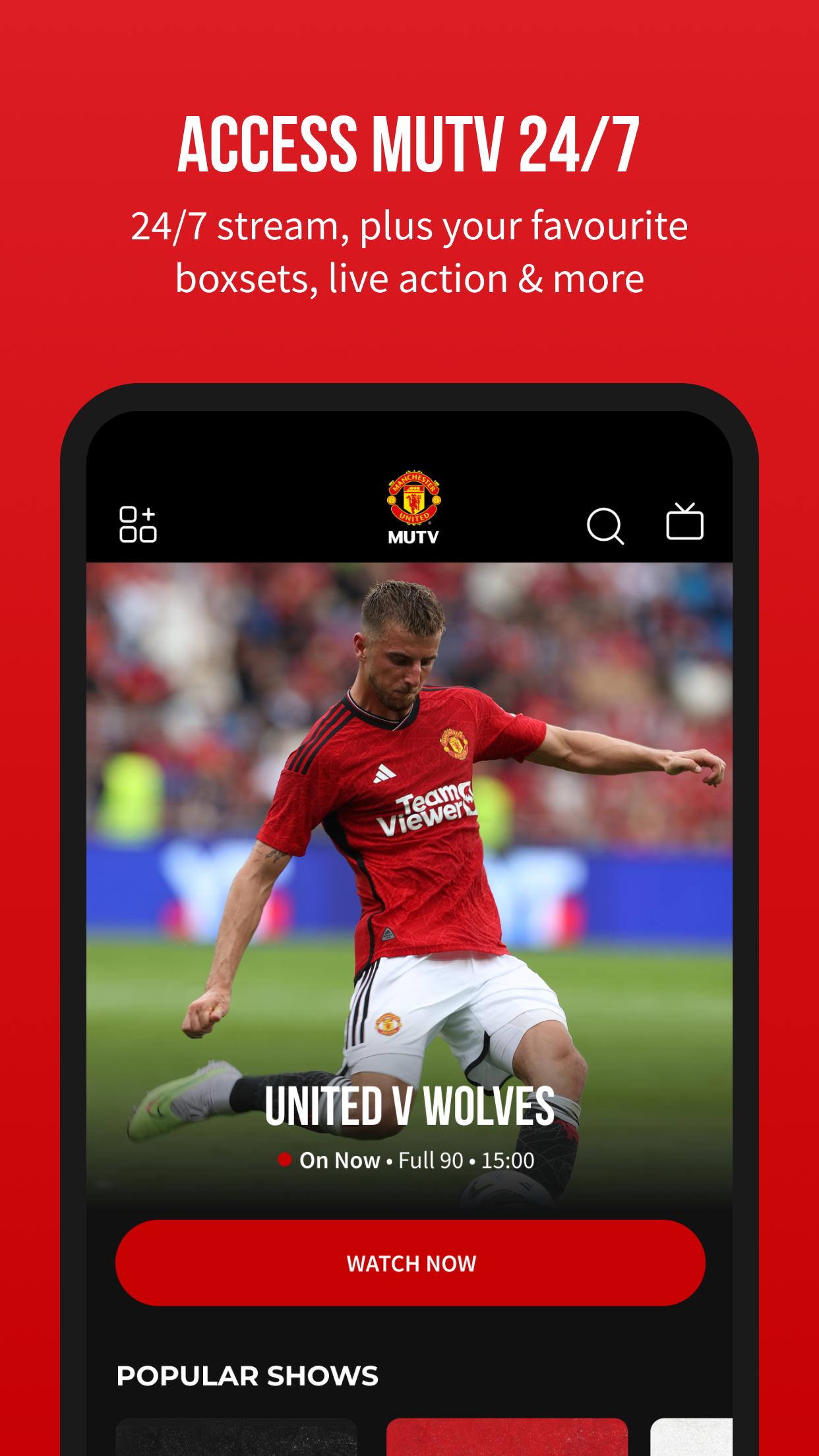 Download Manchester United Official App android on PC