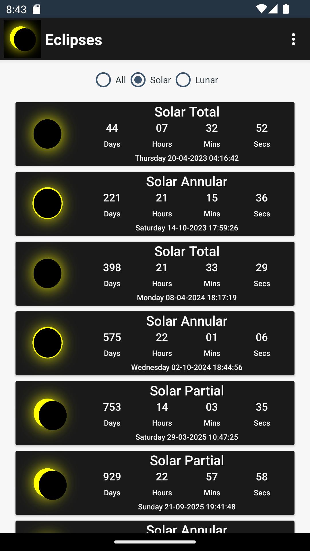 Download Eclipse Countdown android on PC