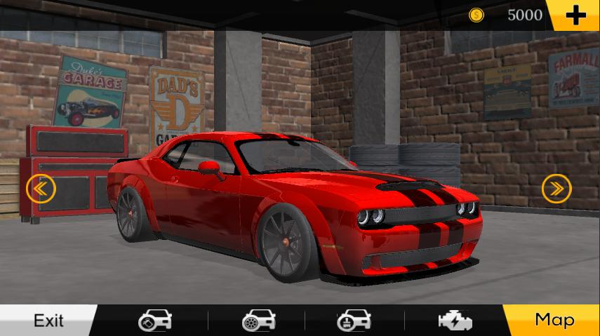 Download Challenger Hellcat Drift Simulator android on PC