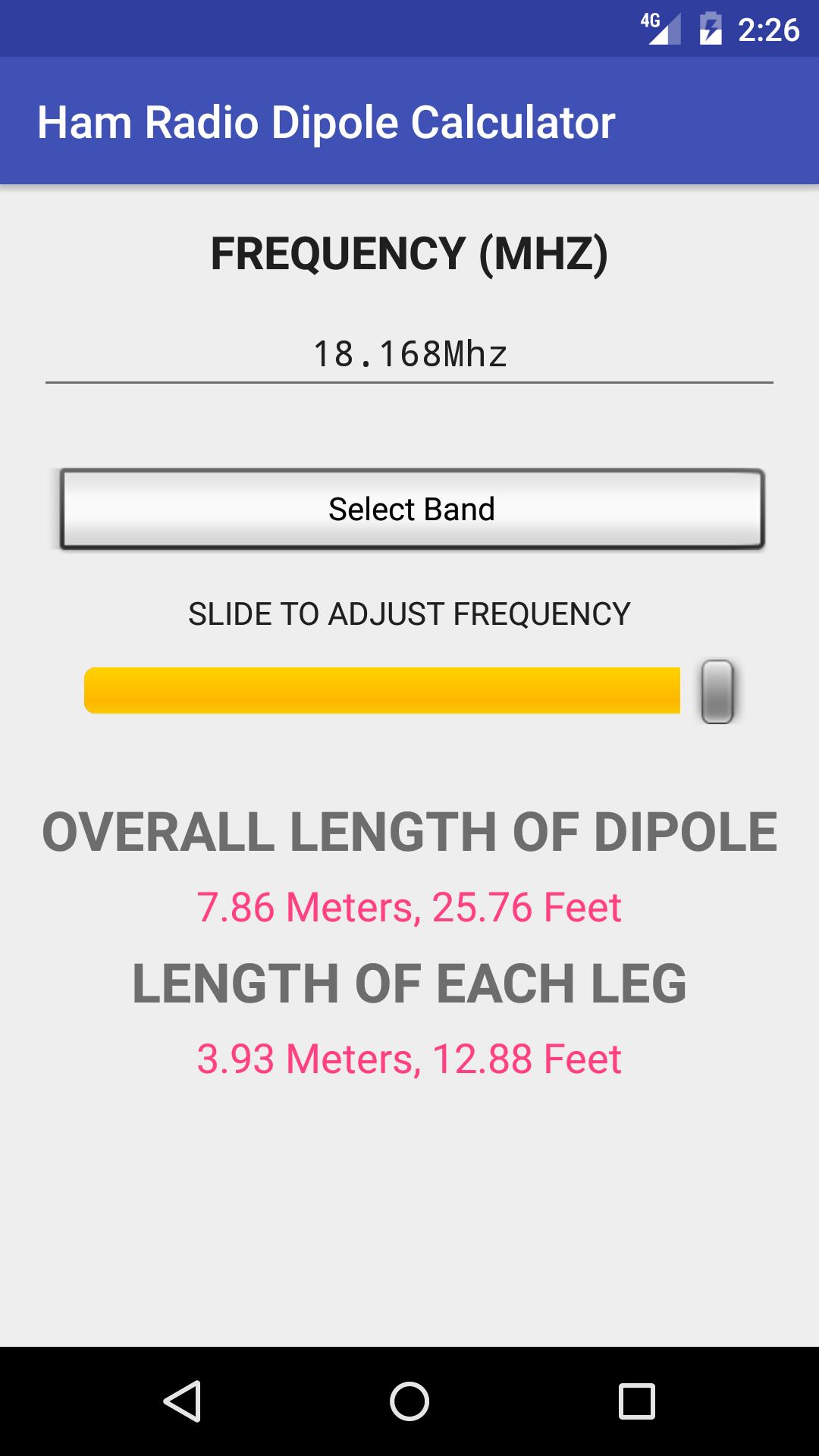 Download Ham Radio HF Dipole Calculator android on PC