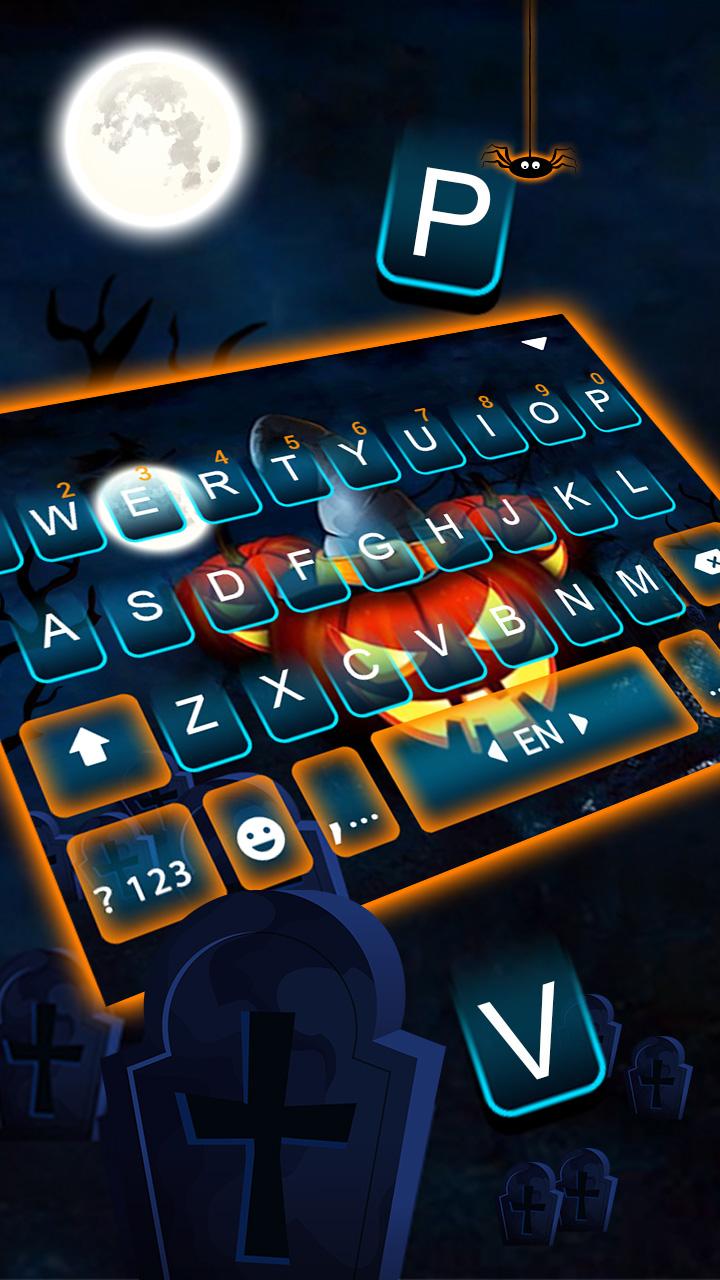 Download Halloween Pumpkins Keyboard Ba android on PC