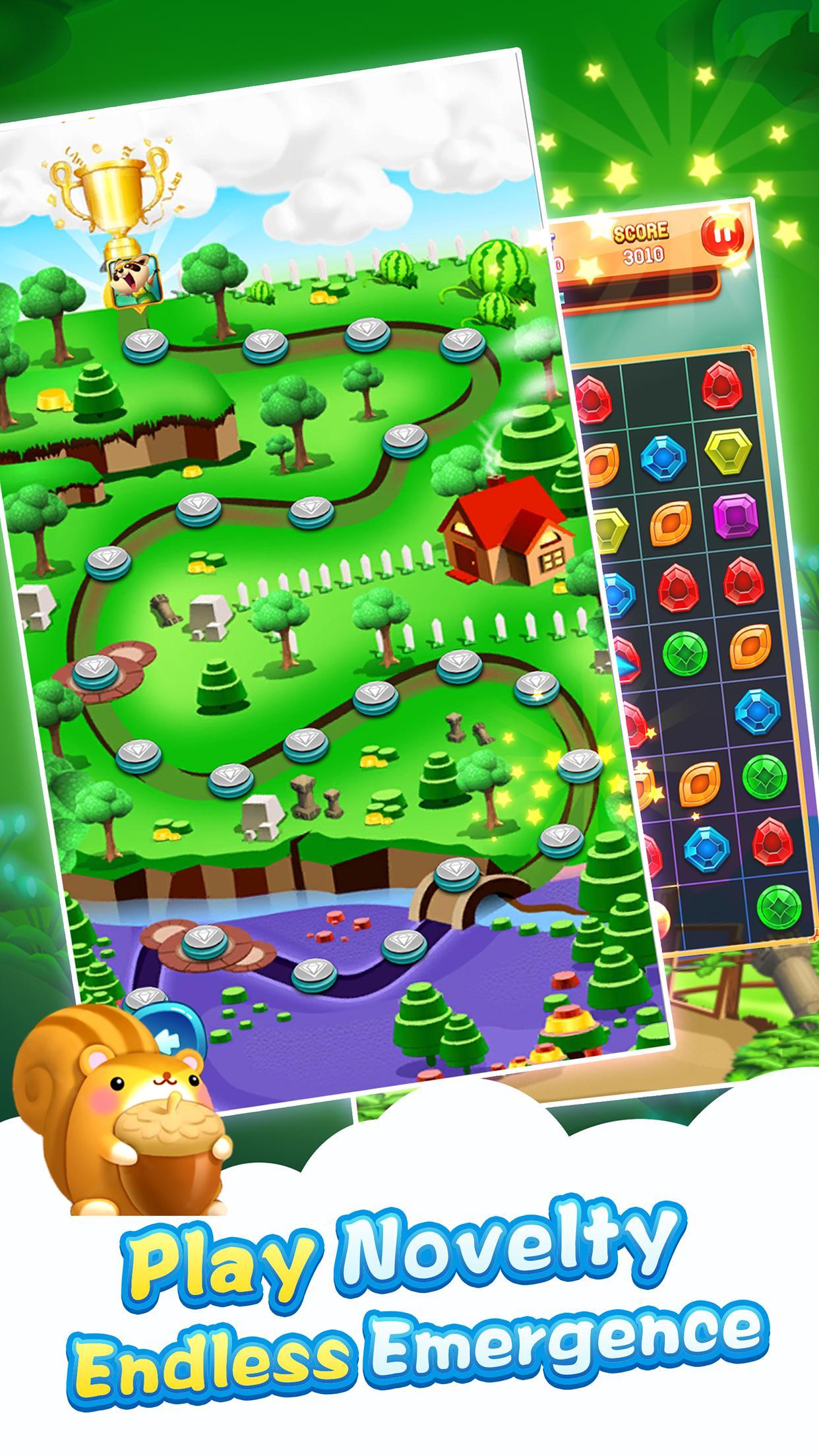 Baixe Jewel Crush - Match 3 Games no PC | Oficial GameLoop