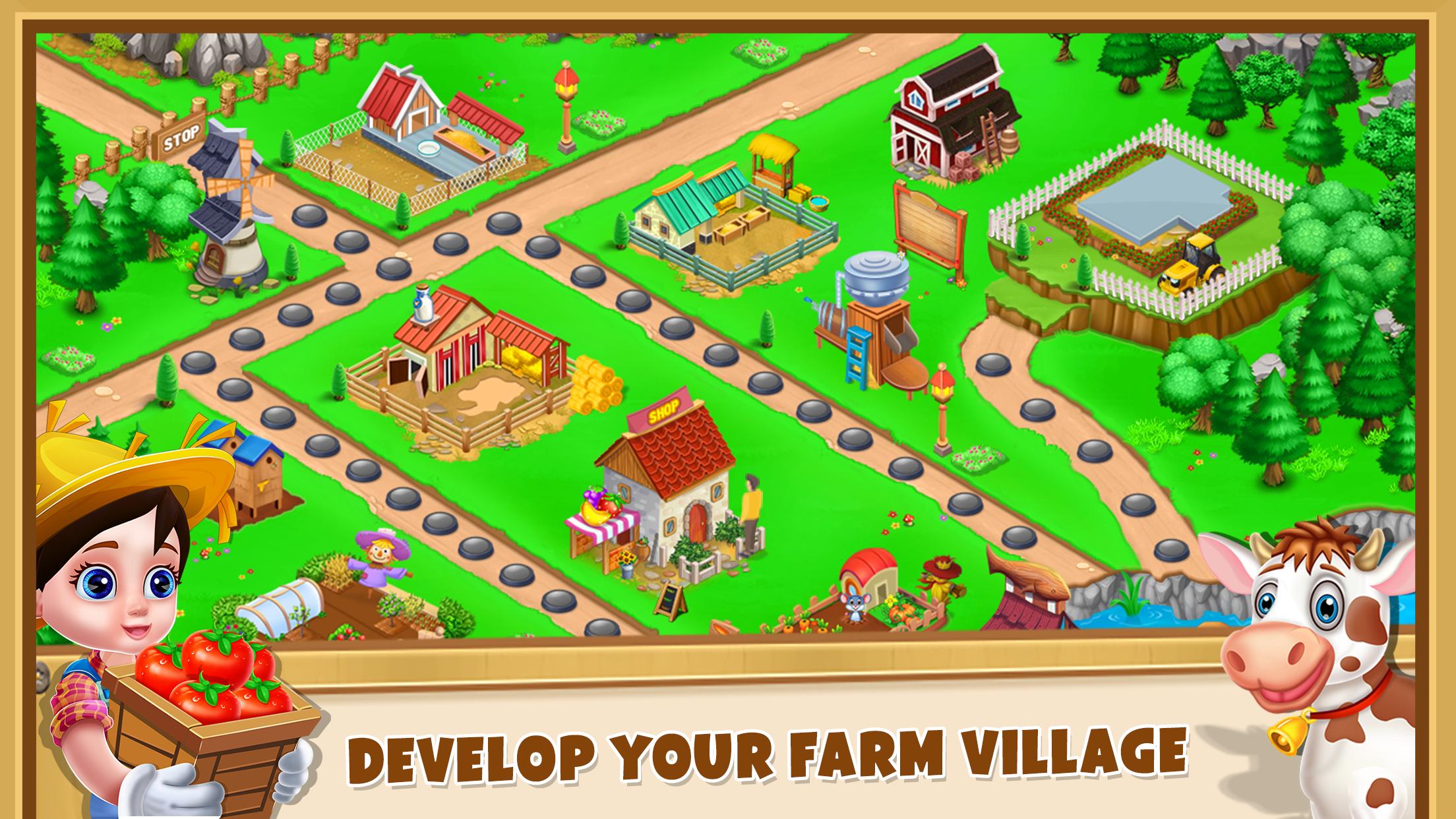 Download Farm House - Kid Farming Games android on PC