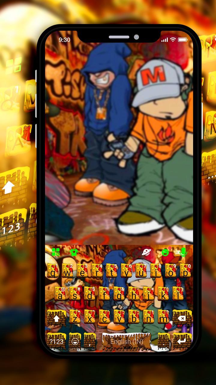 Download Skating Boy Graffiti Keyboard android on PC