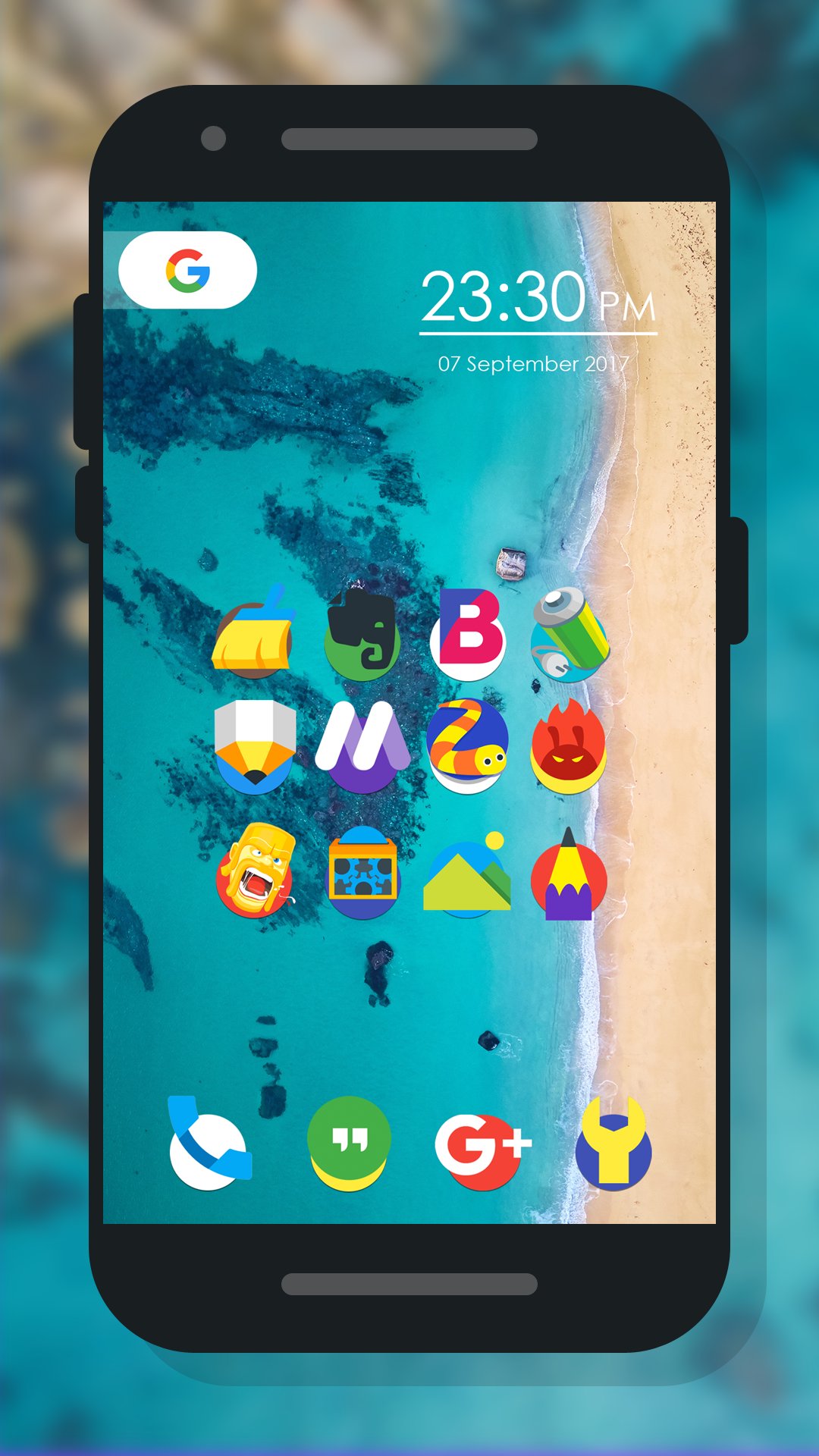 Download X Back - Icon Pack android on PC
