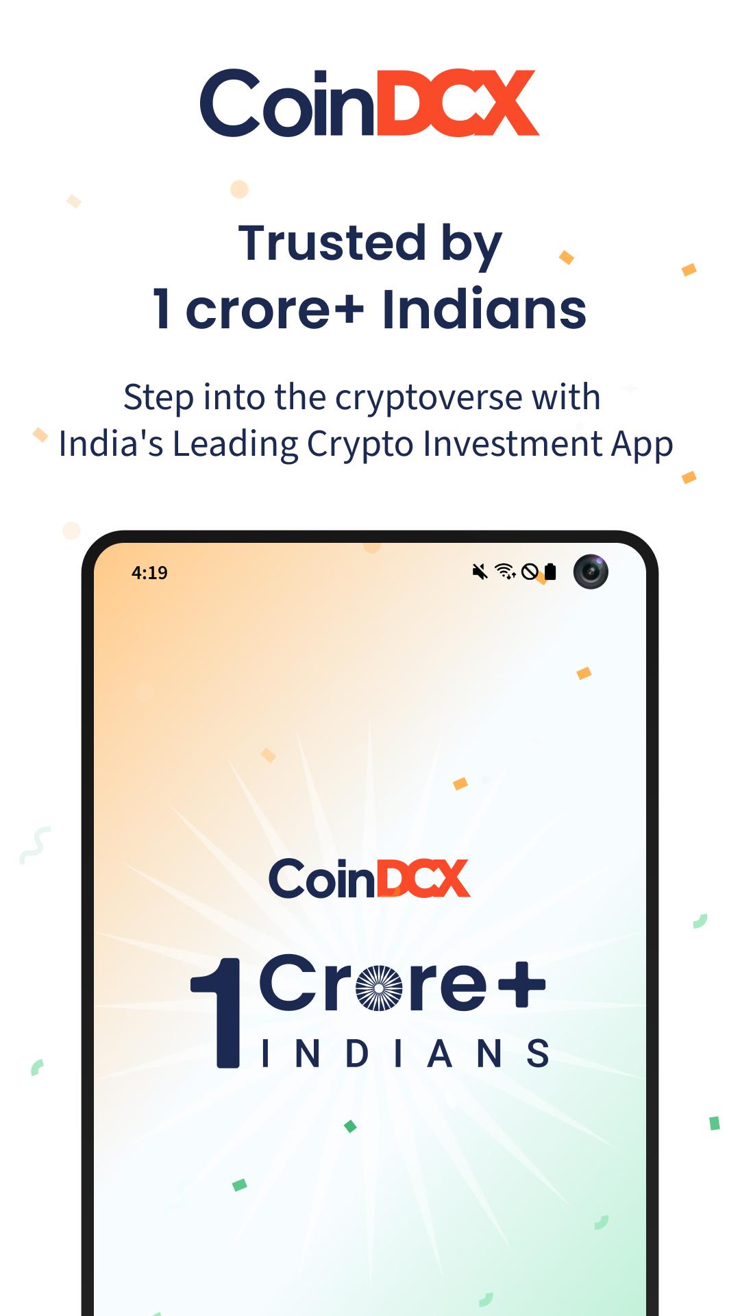 Download CoinDCX:Bitcoin Investment App android on PC