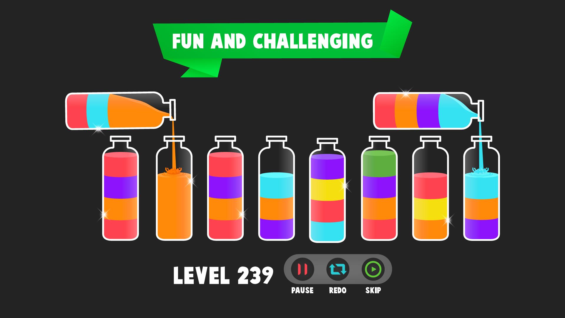 Baixe Water colors sort puzzle game no PC | Oficial GameLoop