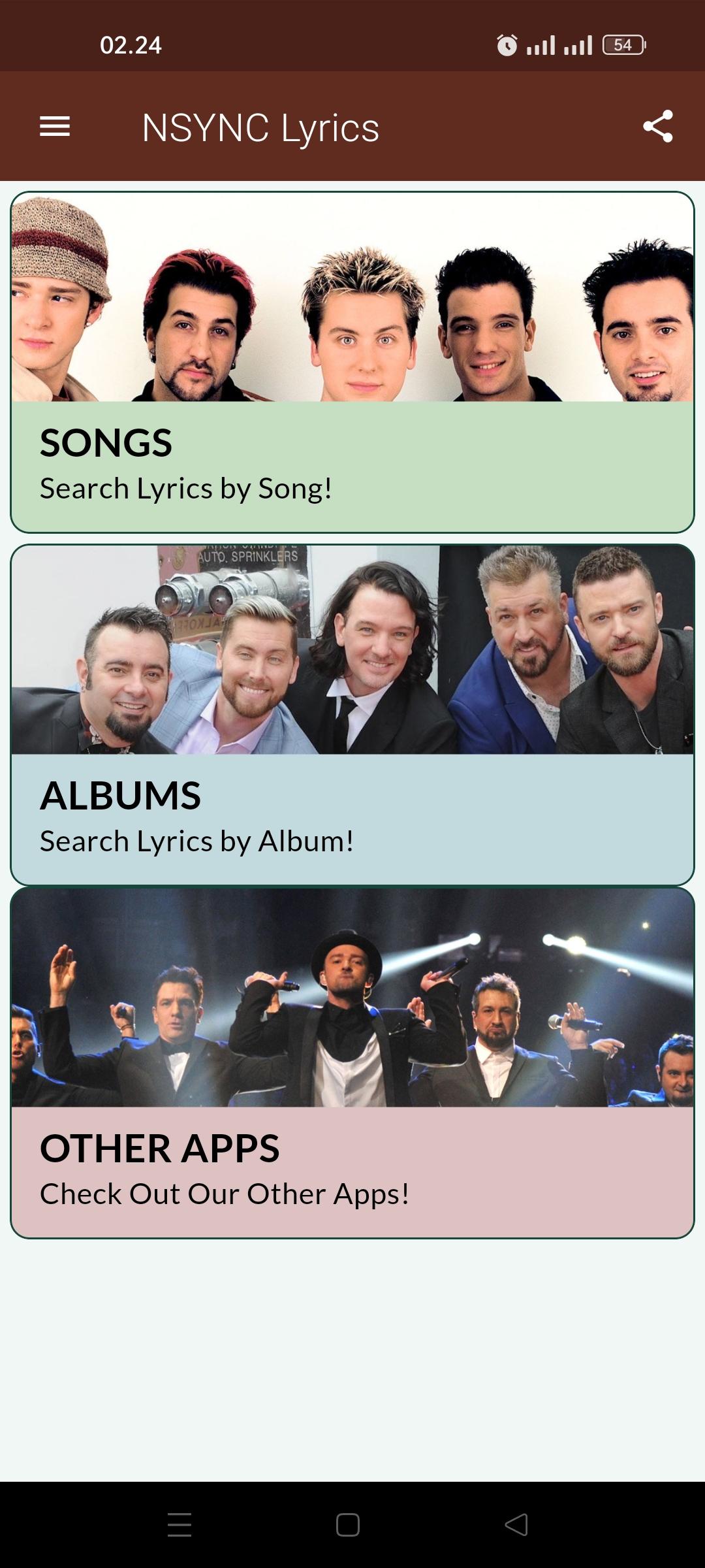 Download NSYNC Lyrics android on PC