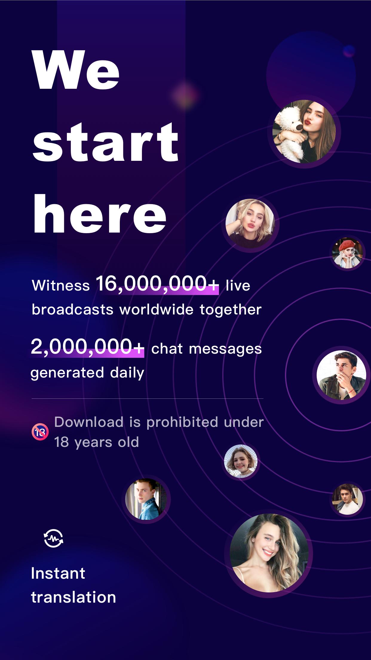 Download BuzzCast - Live Video Chat App android on PC