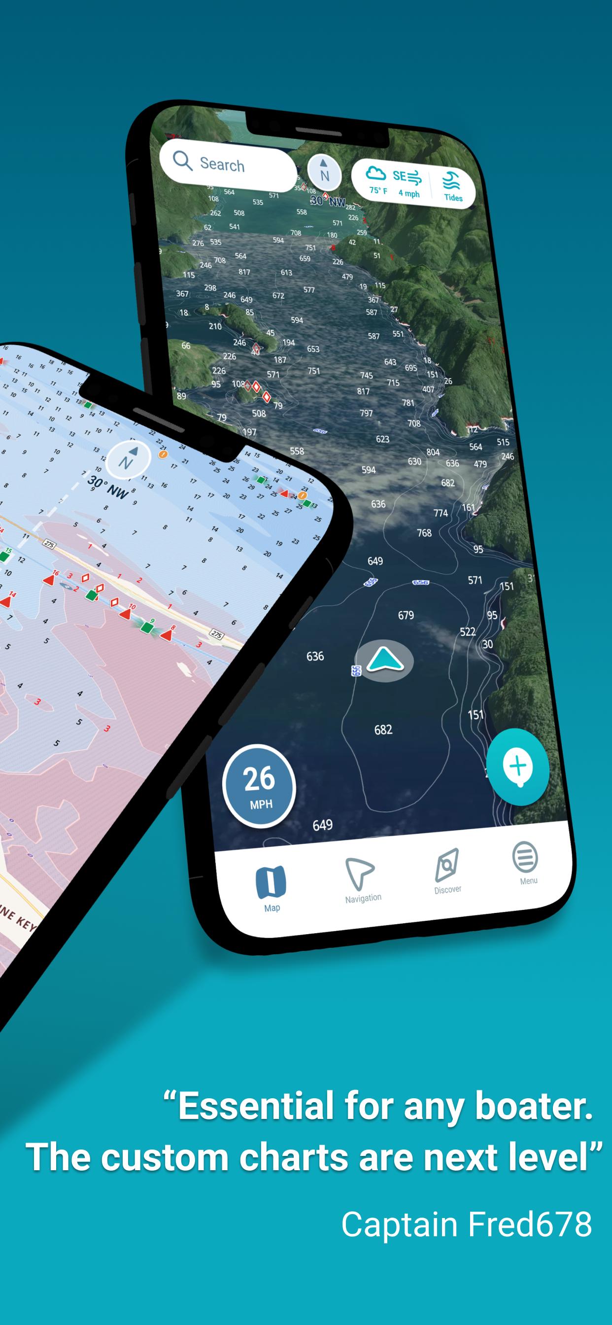 Download Wavve Boating: Marine Boat GPS android on PC