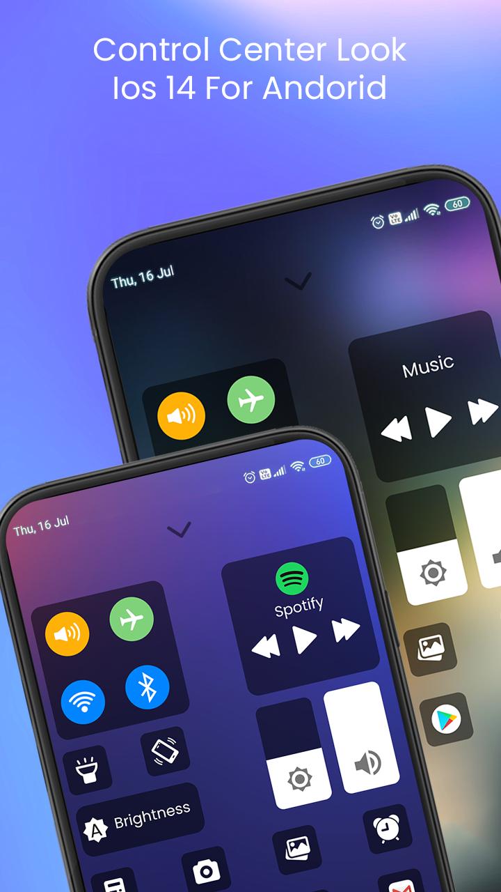 Download Control Center look ios 14 for andorid android on PC