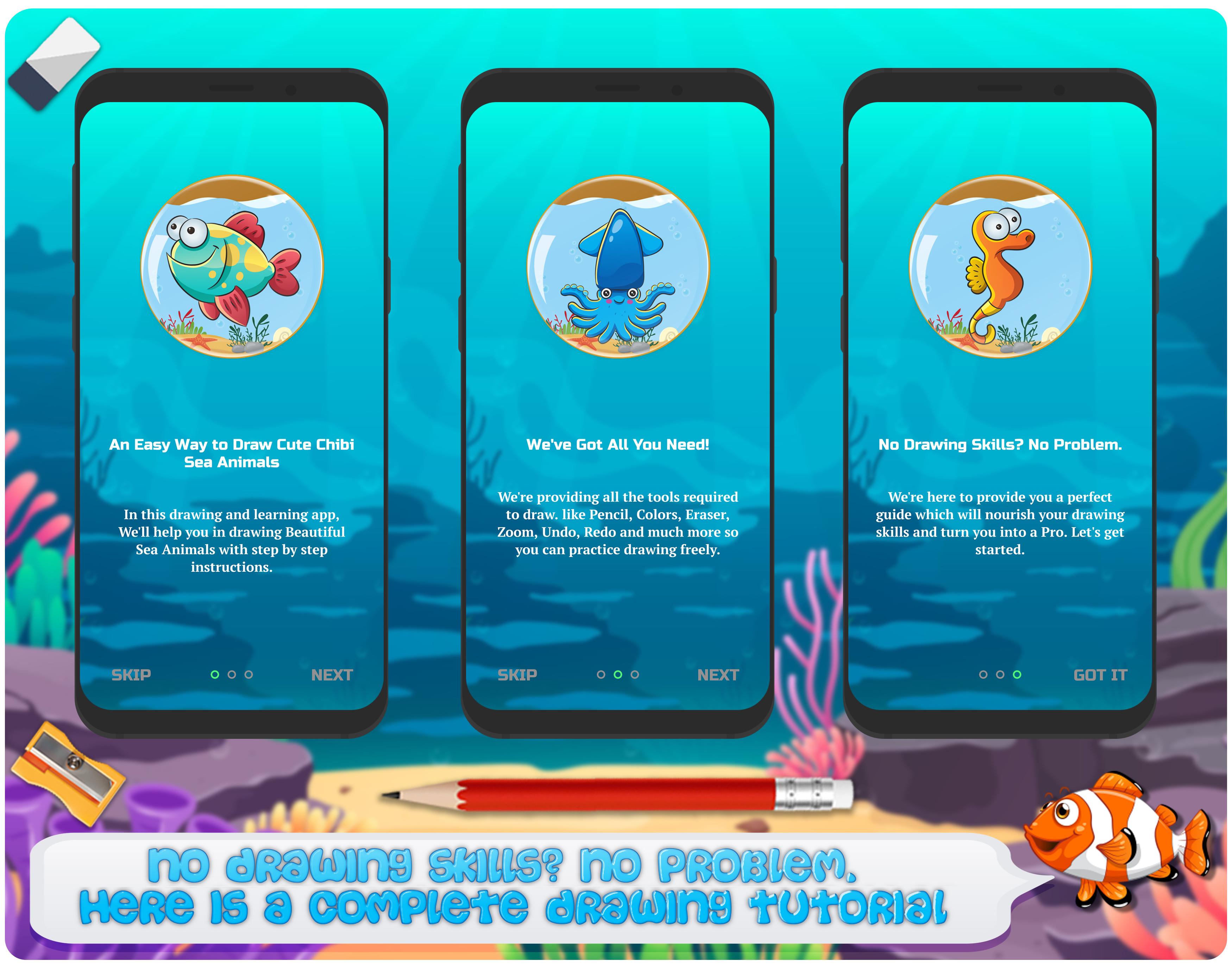 PCにLearn to Draw Chibi Sea Animalをダウンロードする| GameLoopオフィシャル