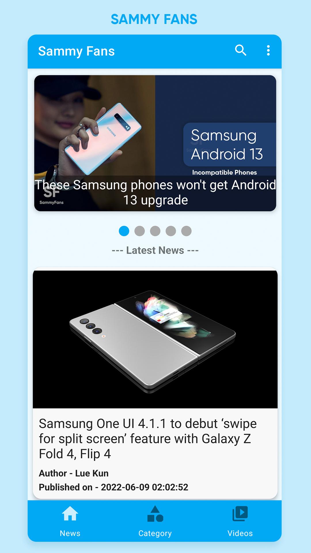 Download Sammy Fans android on PC