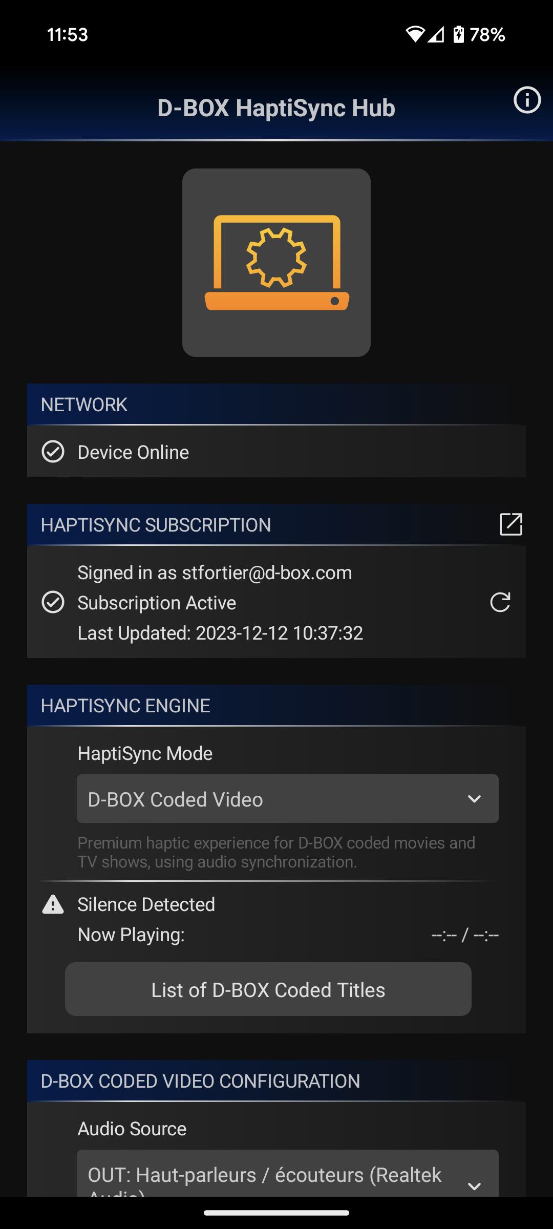 Descargar D-BOX HaptiSync en PC | GameLoop Oficial