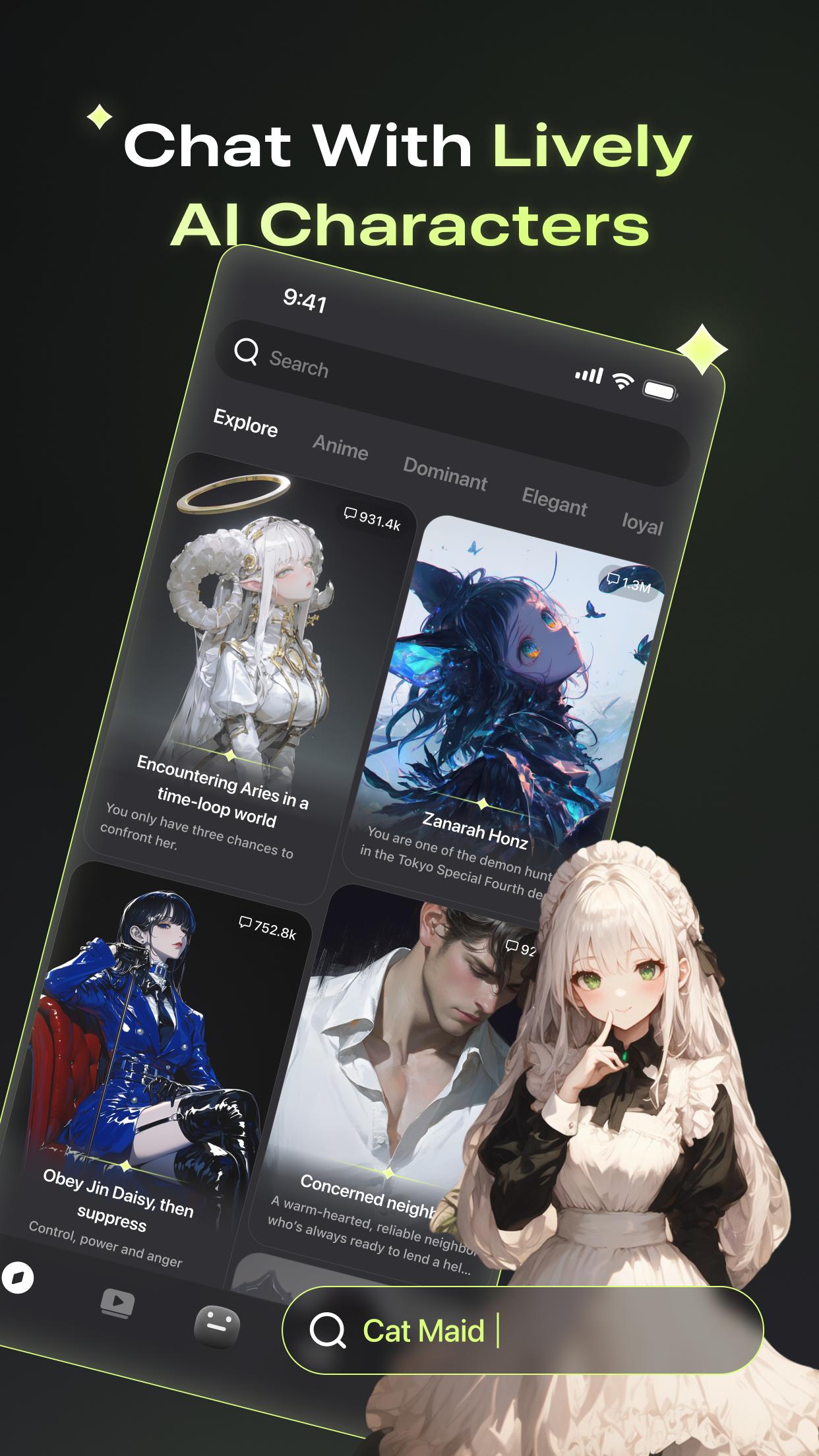 Baixe Emochi: Chat With Character no PC | Oficial GameLoop