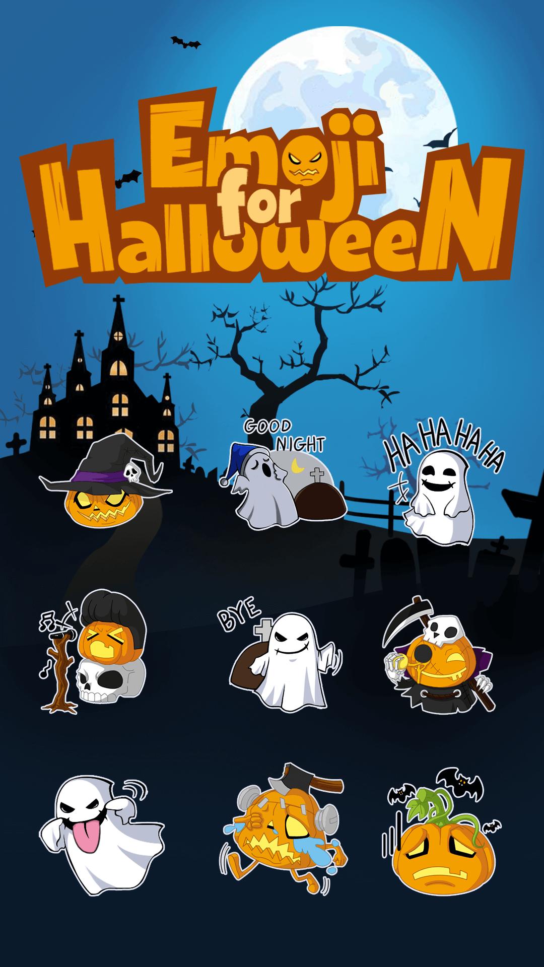 Download Halloween Emoji Keyboard 🎃 android on PC