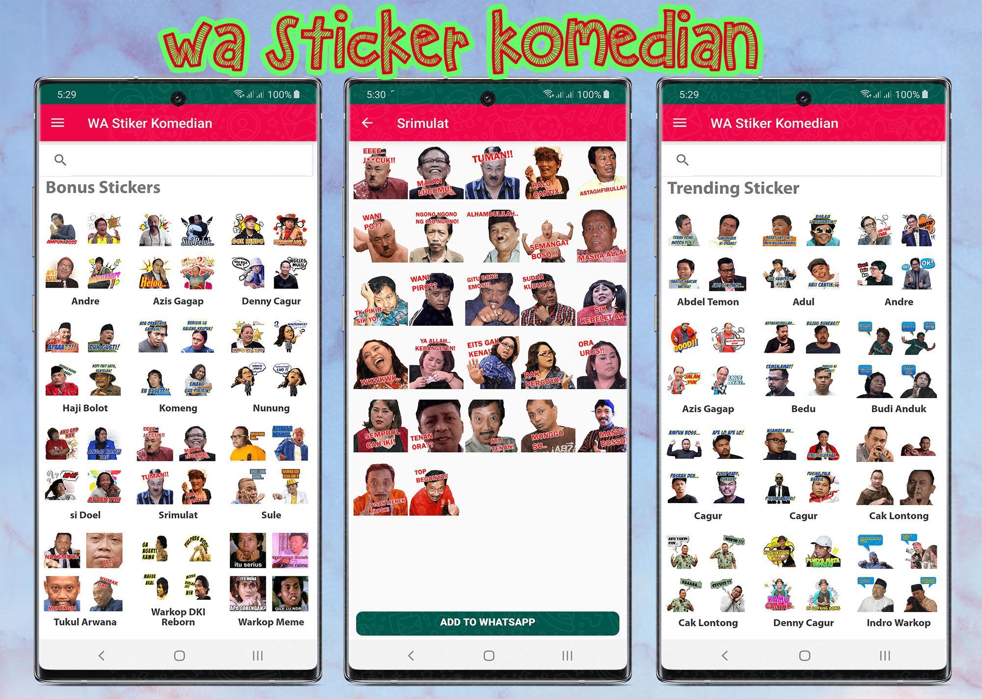 Download Kumpulan Stiker WA Animasi android on PC