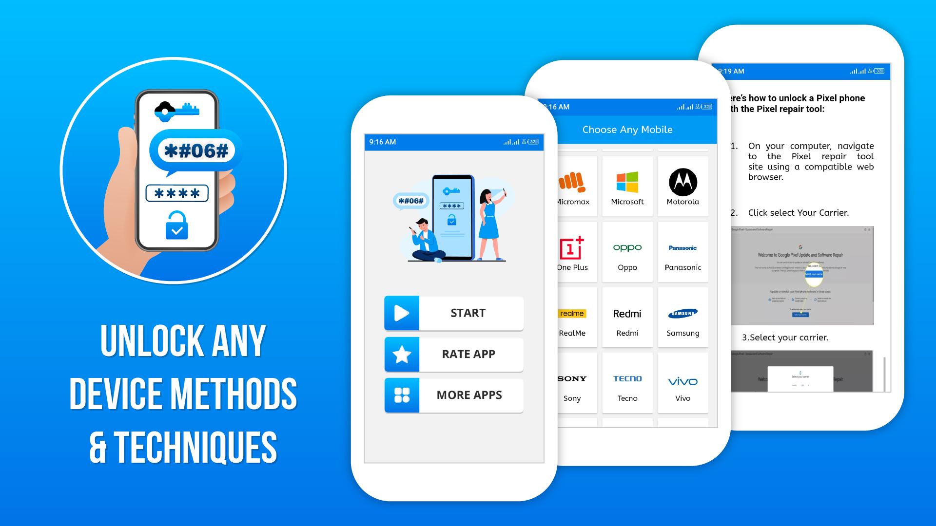 Download Unlock Any Device Guide android on PC