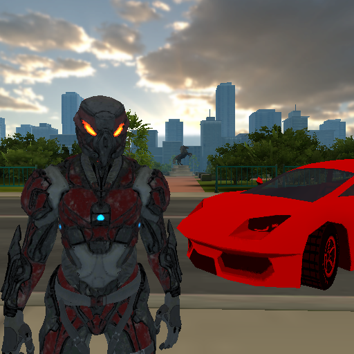 Download Iron 3d Robot Game Offline android on PC