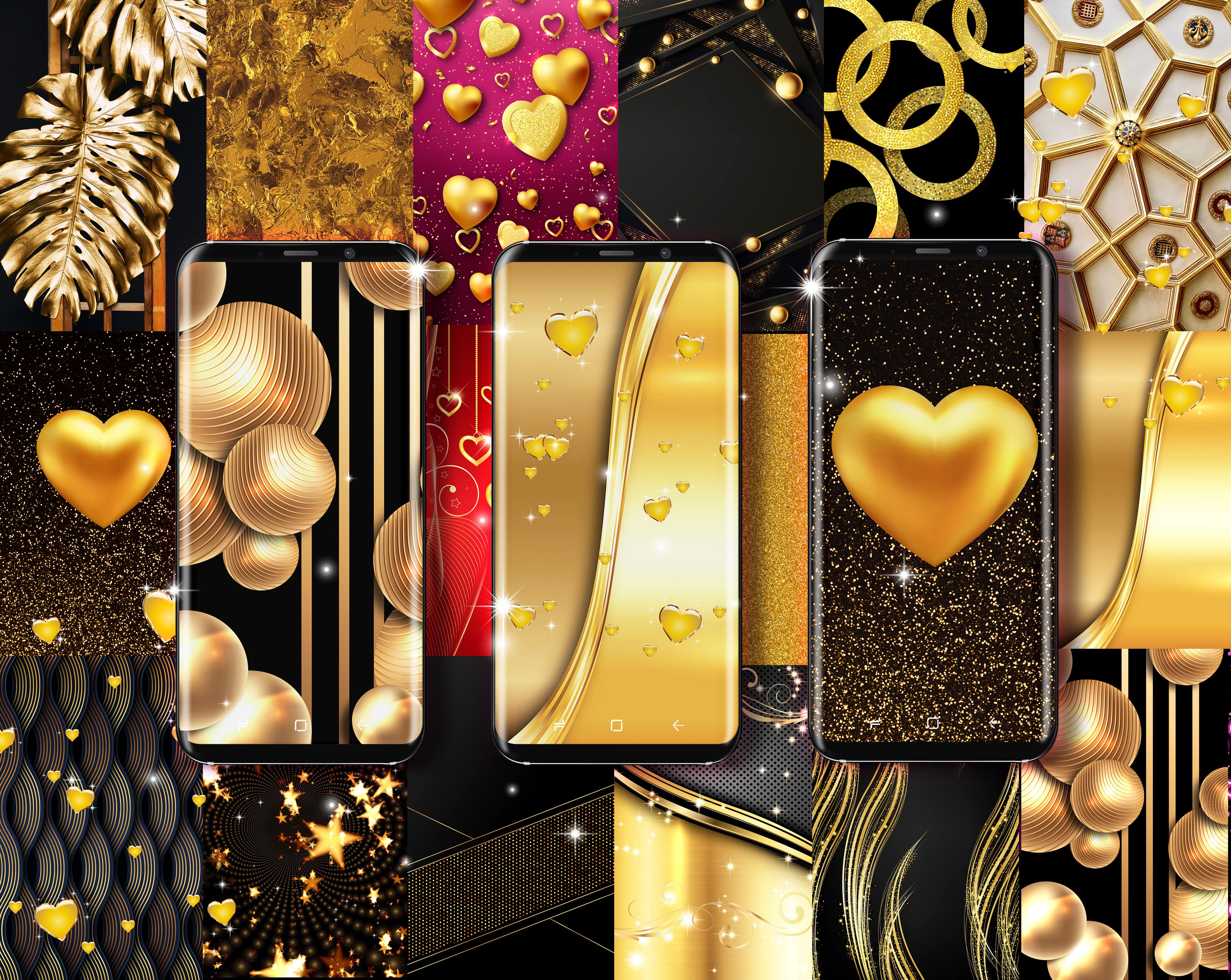 Download Golden live wallpaper android on PC