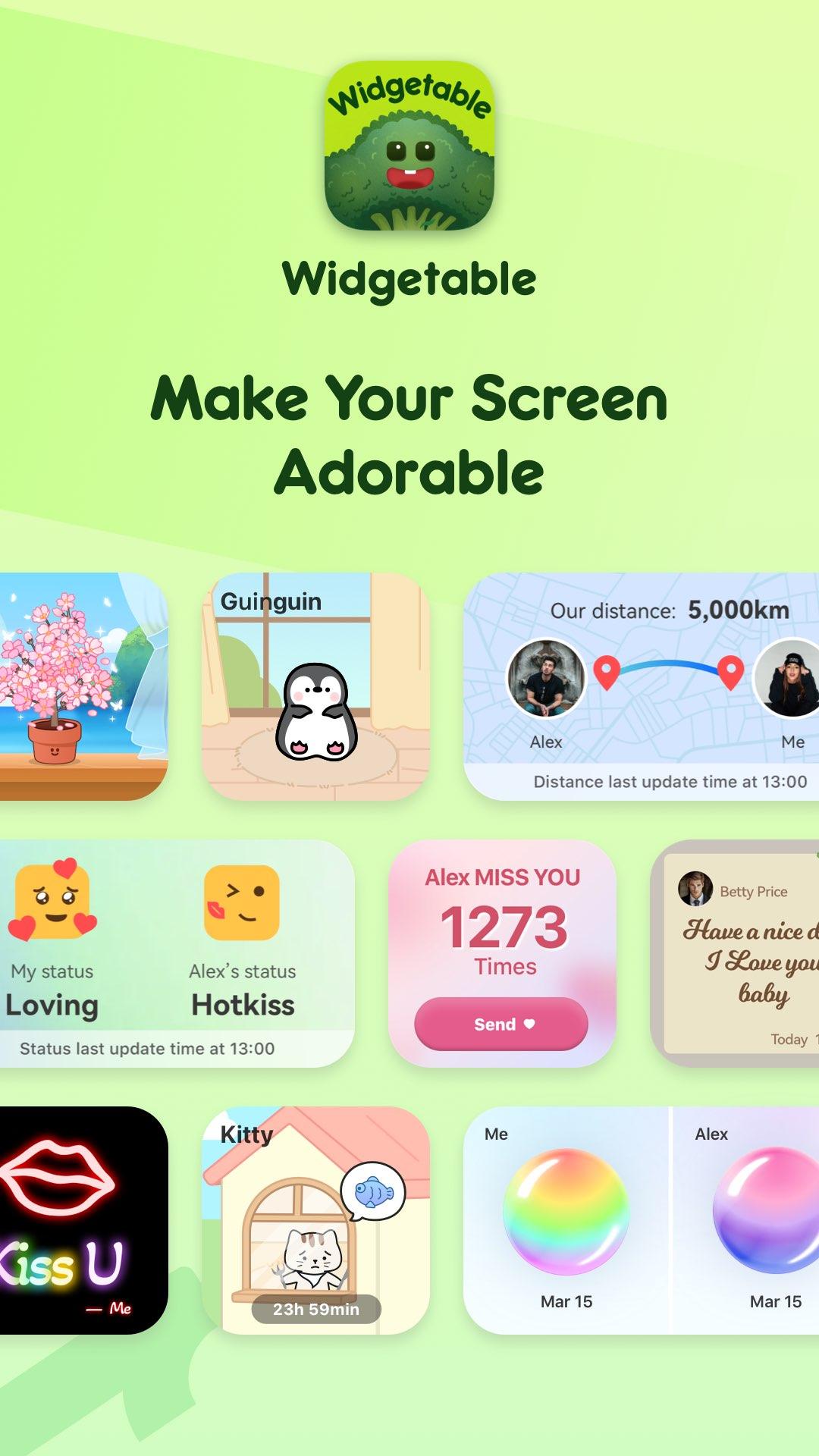 Download Widgetable: Adorable Screen android on PC