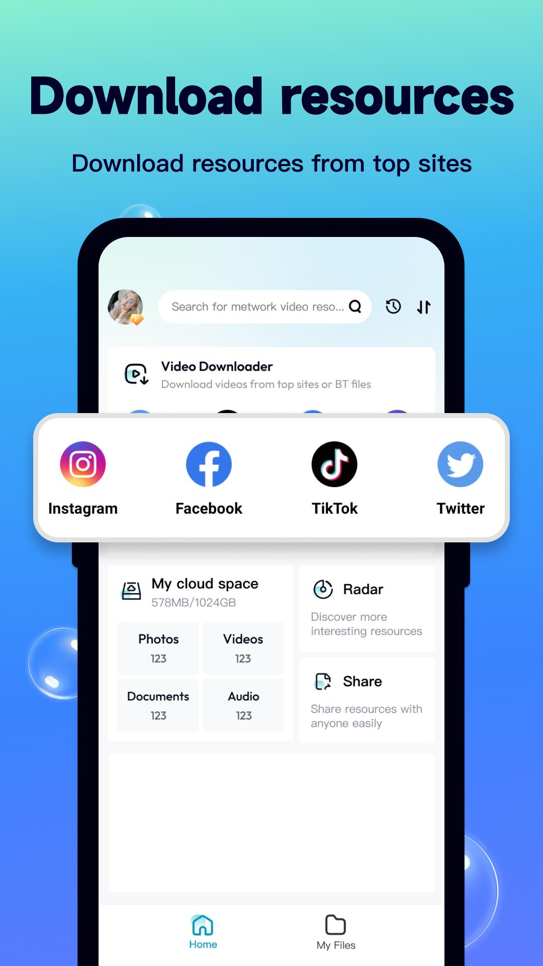 Download CoCoBox - Downloader & Netdisk android on PC