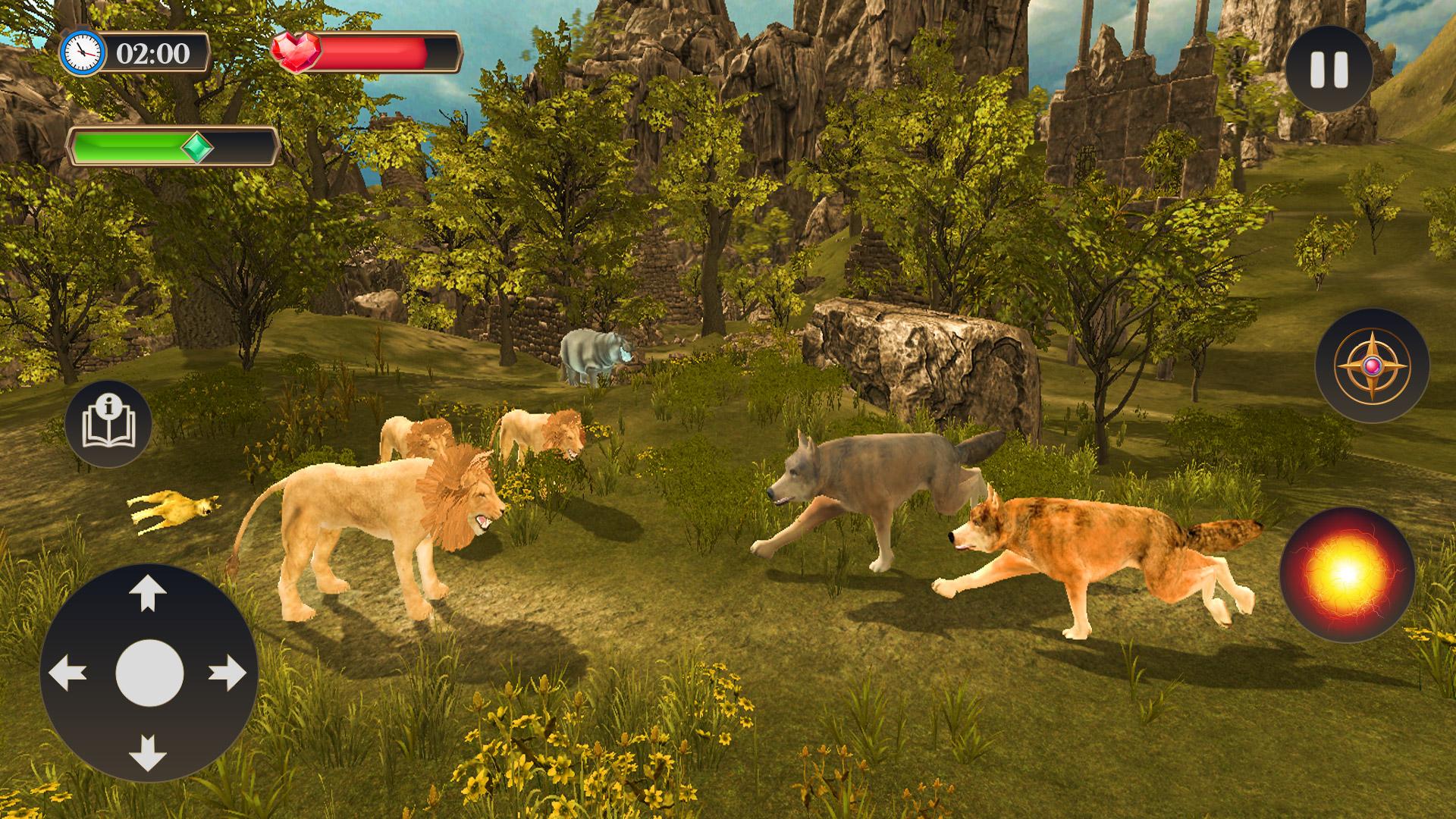 Download Wolf game the wild kingdom android on PC