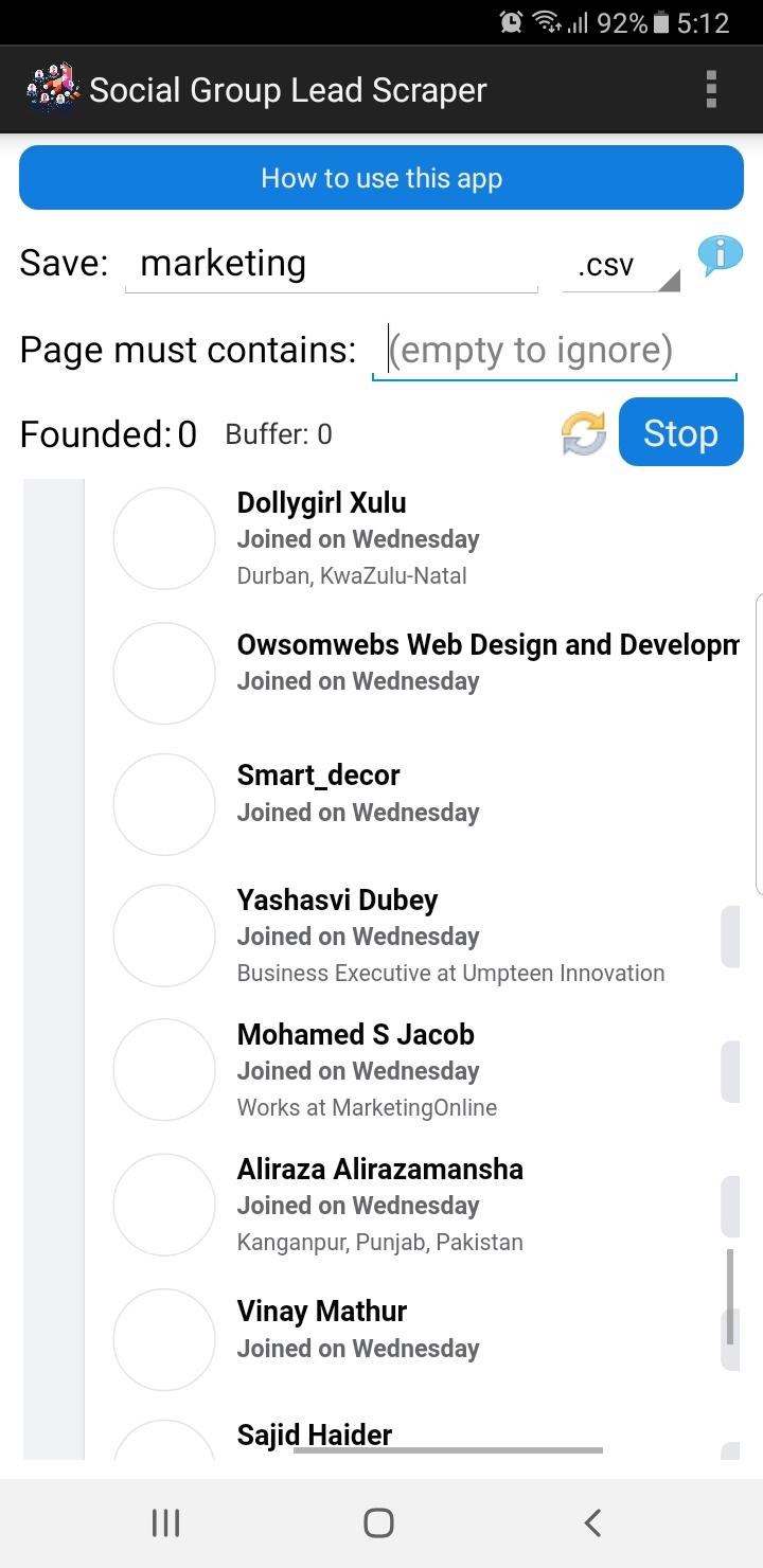 Download Social Group Lead Scraper android on PC