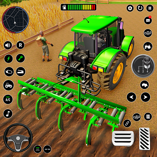Download Real Tractor Farming Game 2023 android on PC