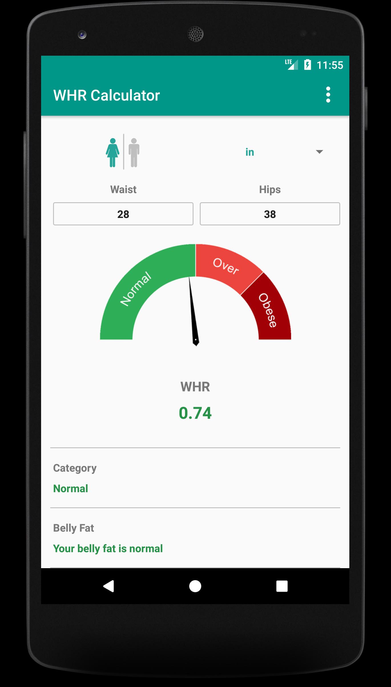 Download Waist To Hip Ratio Calculator Android On Pc