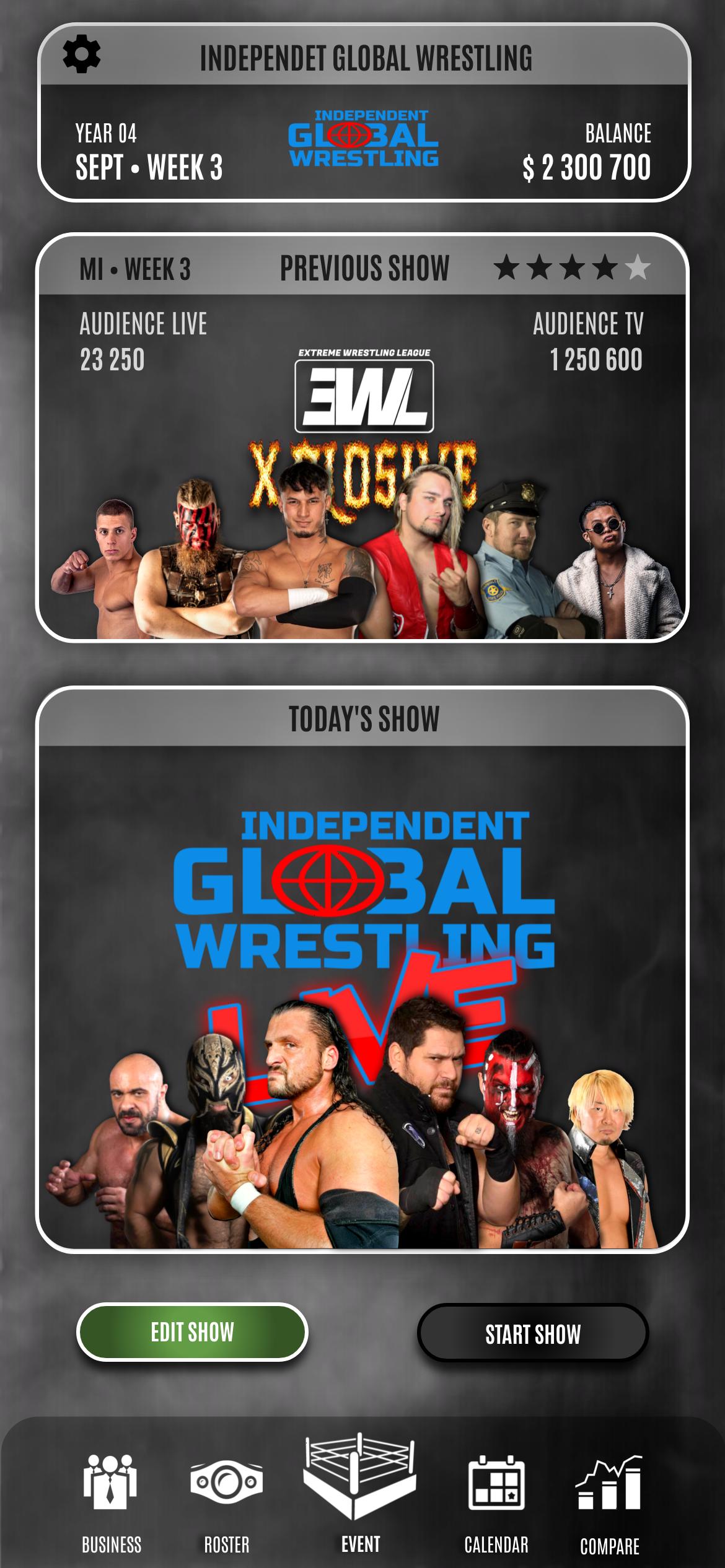 Download GM Universe: Wrestling Manager android on PC